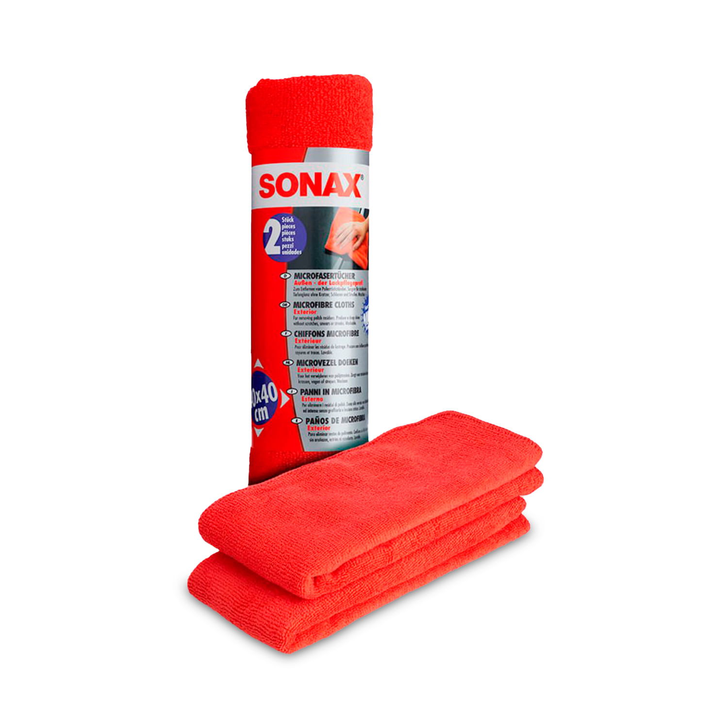 Pack 2 Panios Sintetico P/Auto Rojo Sonax - SONAX - Kywi