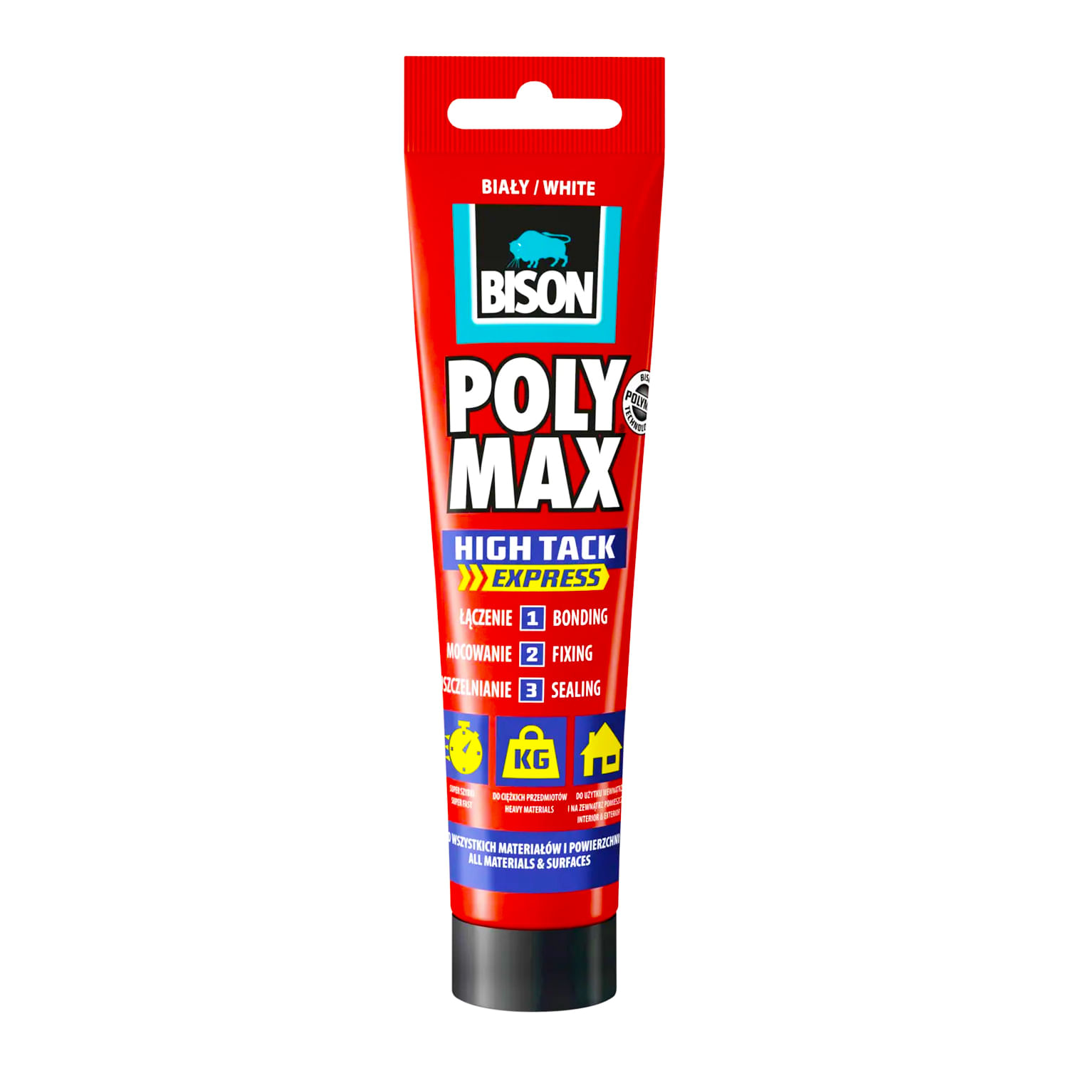 Adhesivo y sellador poly max high tack express, 165g. - BISON - Kywi