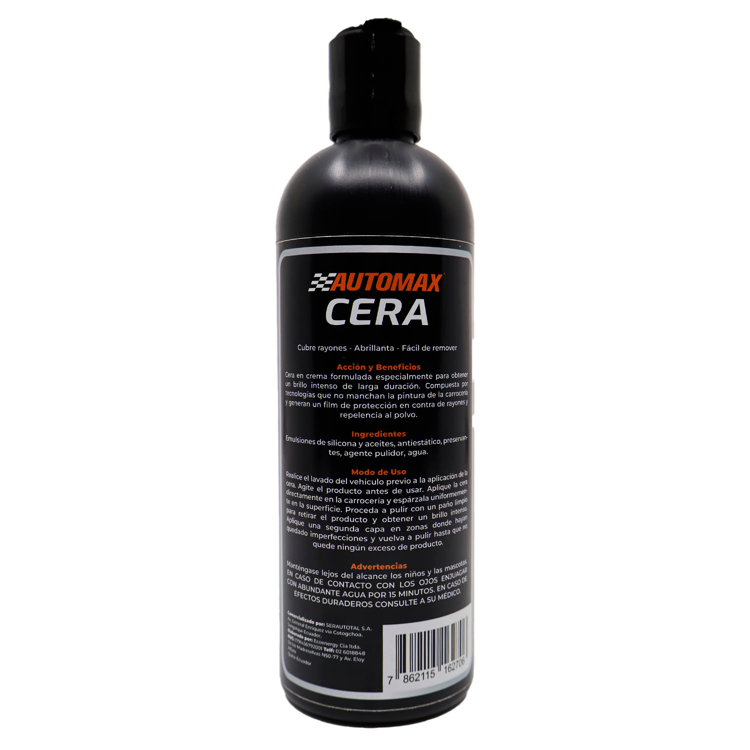 Cera para autos abrillantadora automax A base de cera carnauba. Aporta ...
