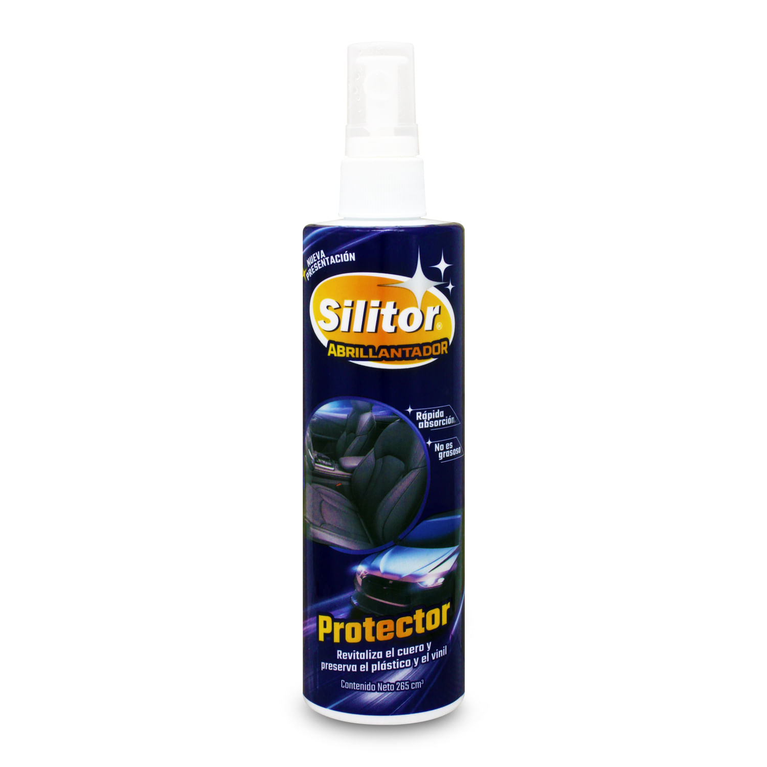 Protector de cuero y plásticos de acabado no grasoso; 265 ml. - SILITOR ...