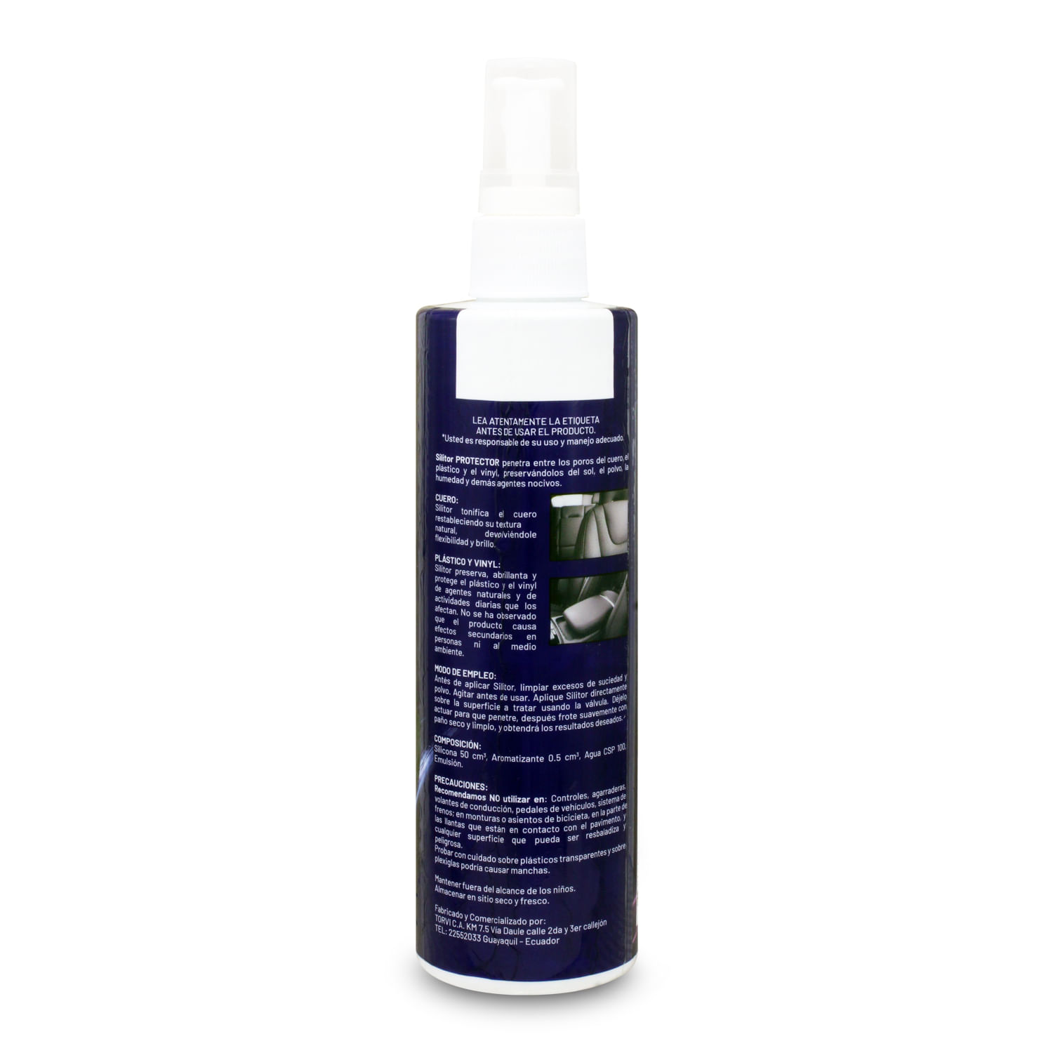 Protector de cuero y plásticos de acabado no grasoso; 265 ml. - SILITOR ...