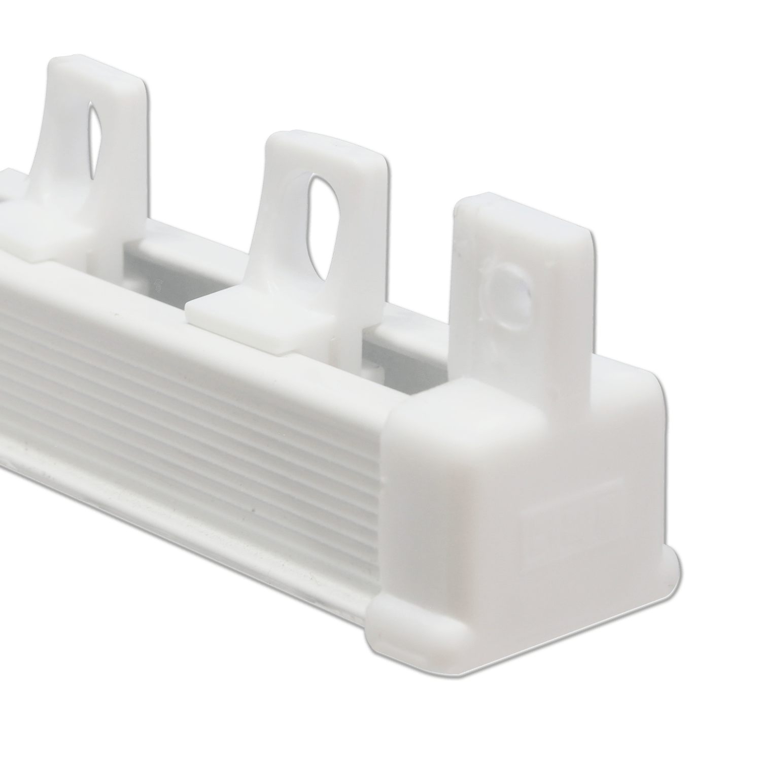 Set cortinero tipo riel blanca de 2 m. Incluye todo para instalación ...