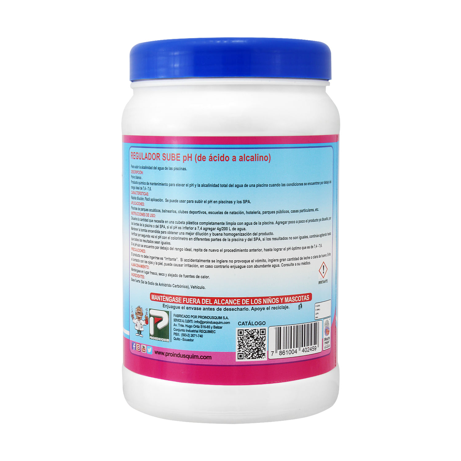 Regulador sube PH para tratamiento de agua en piscinas y piletas ...