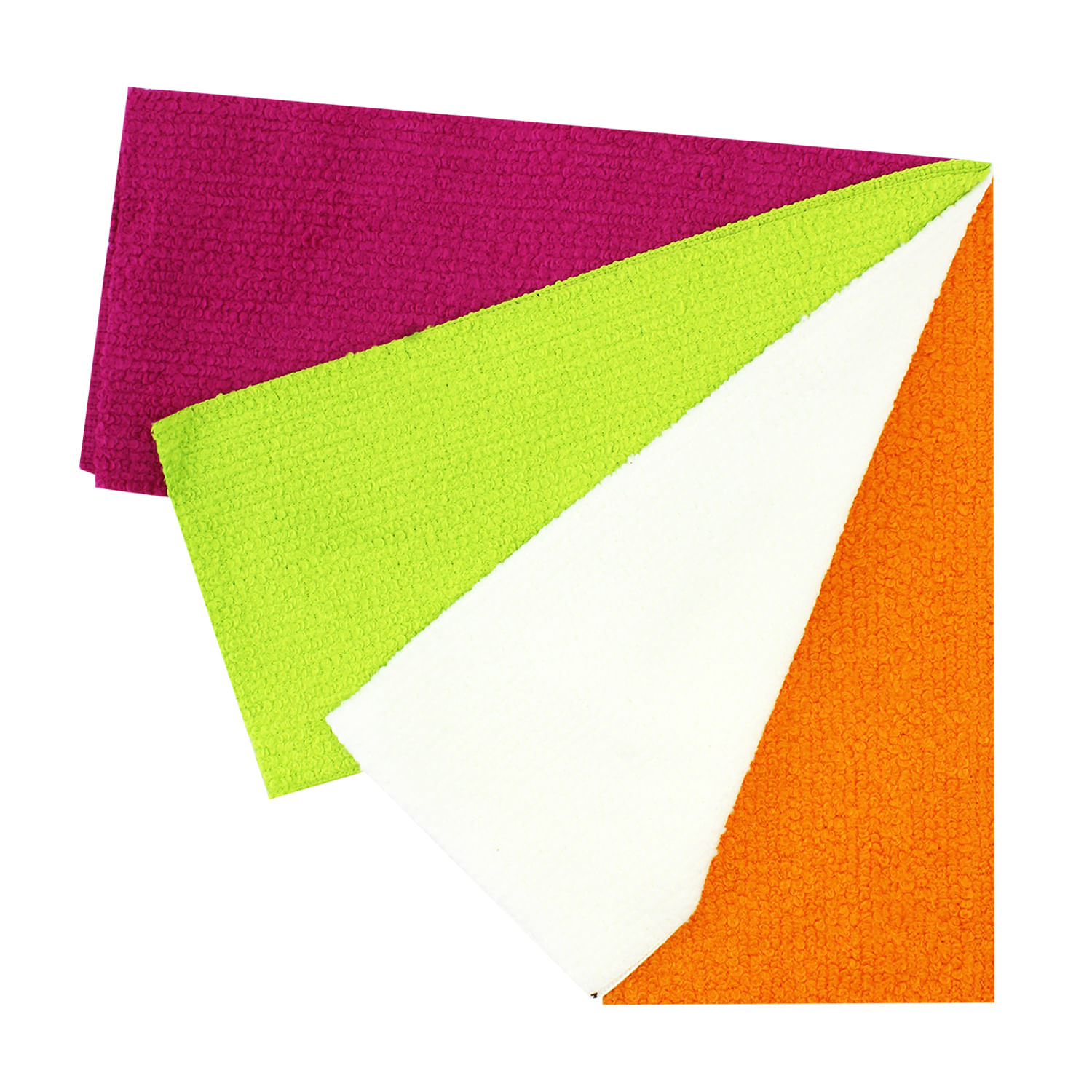 Paños de microfibra multiusos con diseño ergonómico de 29 x 22 cm.