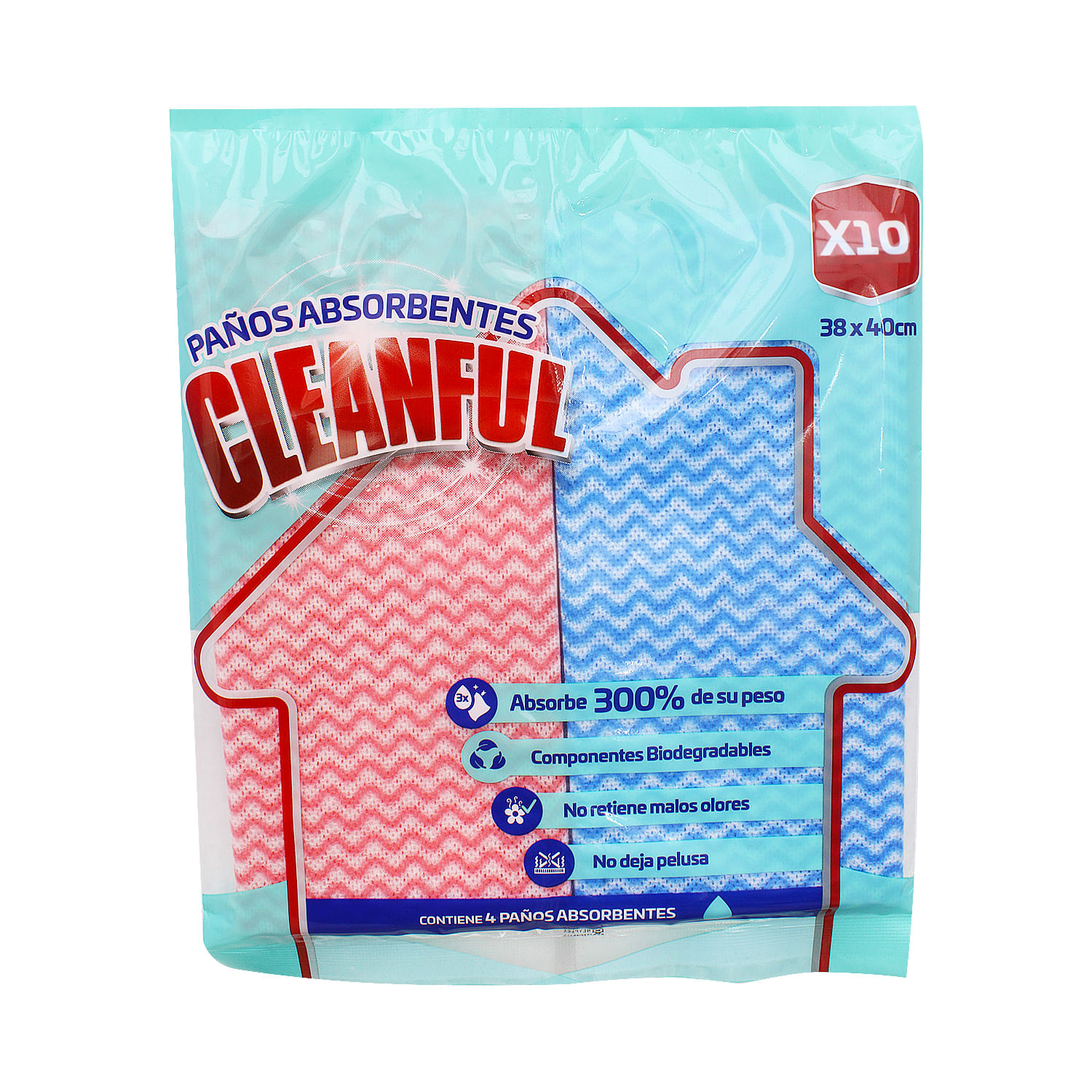 Paños absorbentes con fibras de poliéster súper absorbente 300% de su ...