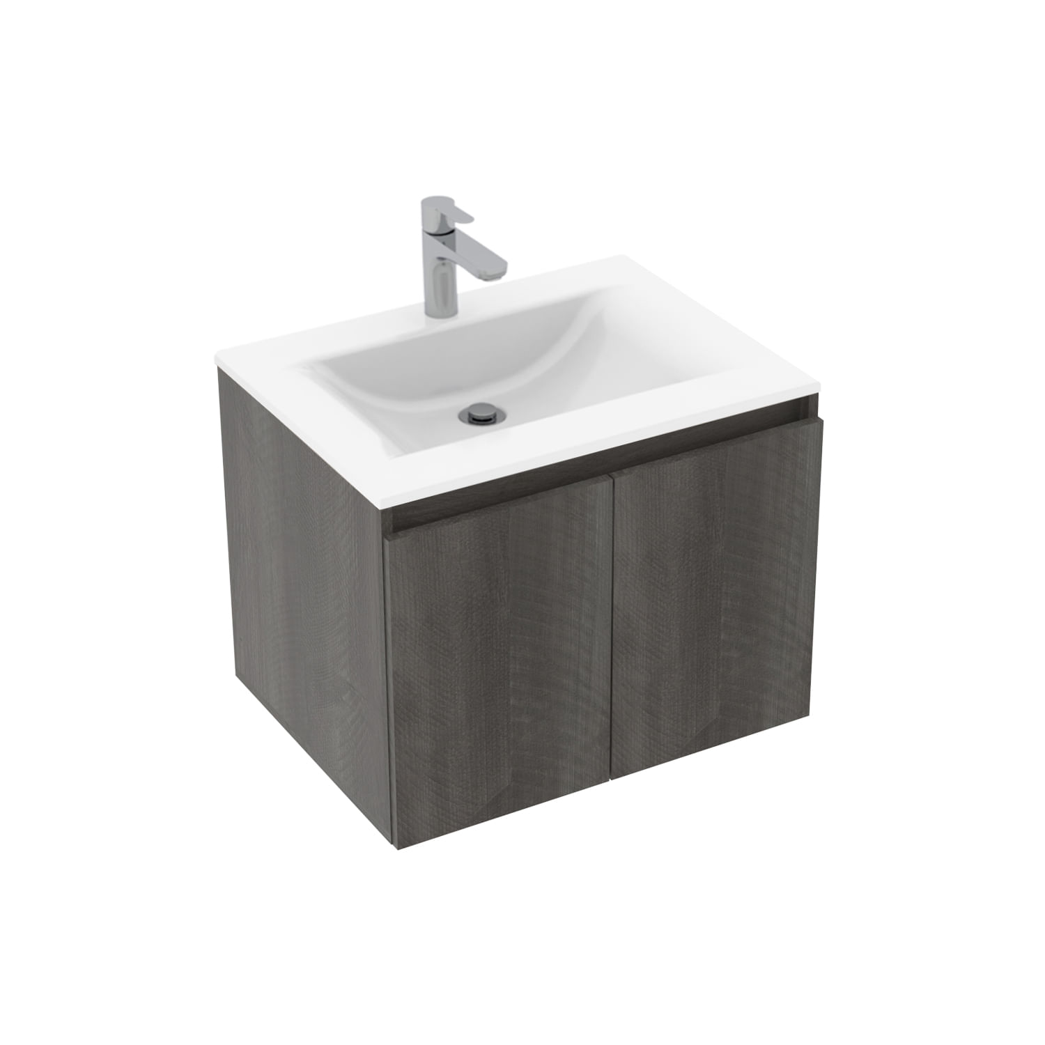 Mueble de Baño con Lavamanos de 63X48 cm tipo vanity con mueble de baño ...