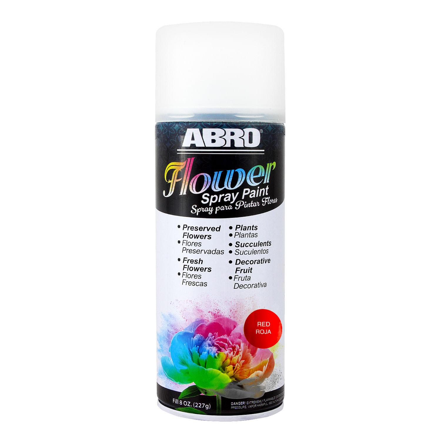 Pintura en spray de color ROJO para pintar flores; 227 g. - ABRO - Kywi