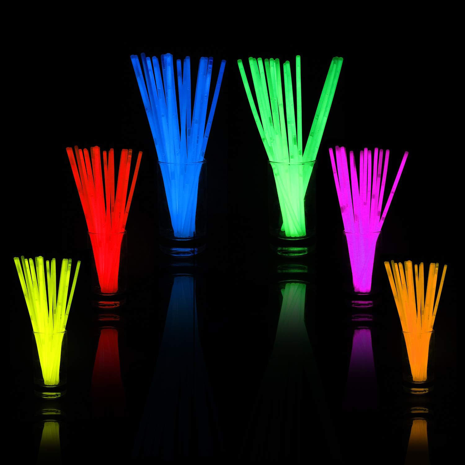 Set de barras luminosas de neón con conector 8 colores diferentes; 20cm ...