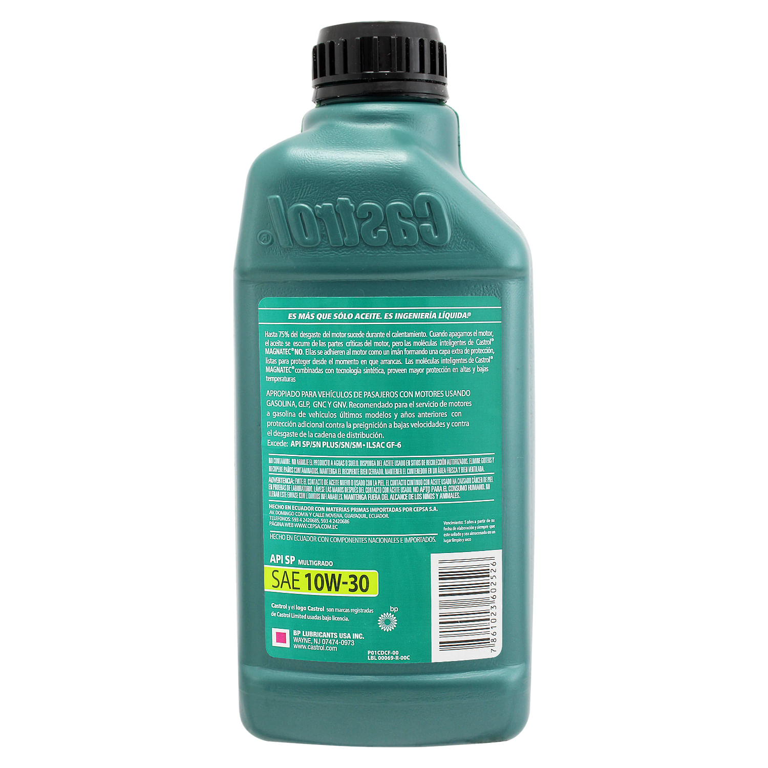 Aceite para Motor Semisintético MAGNATEC SAE 10W-30; 1 l. - CASTROL - Kywi