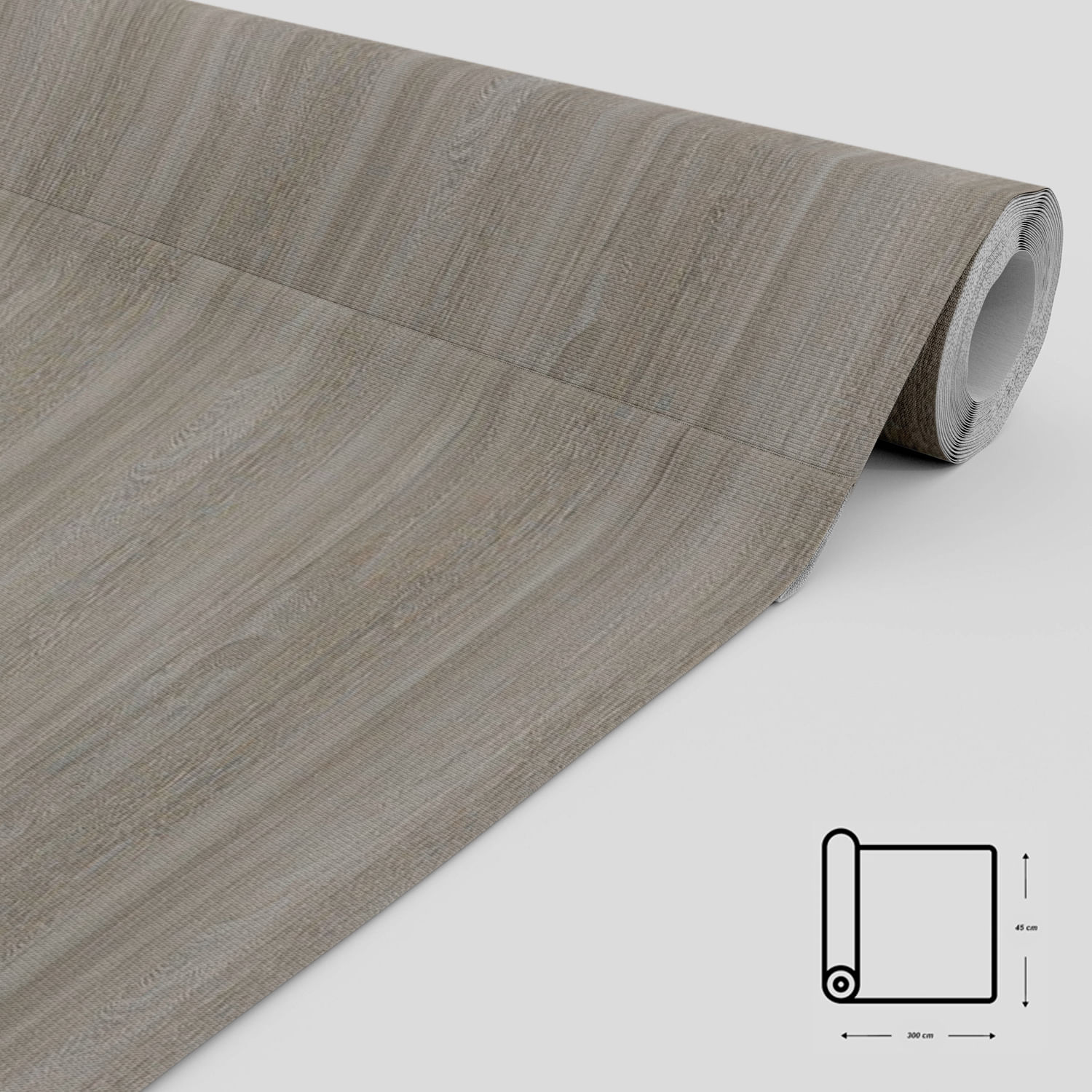 Papel adhesivo con textura tipo madera de color GRIS. - CONTACT - Kywi