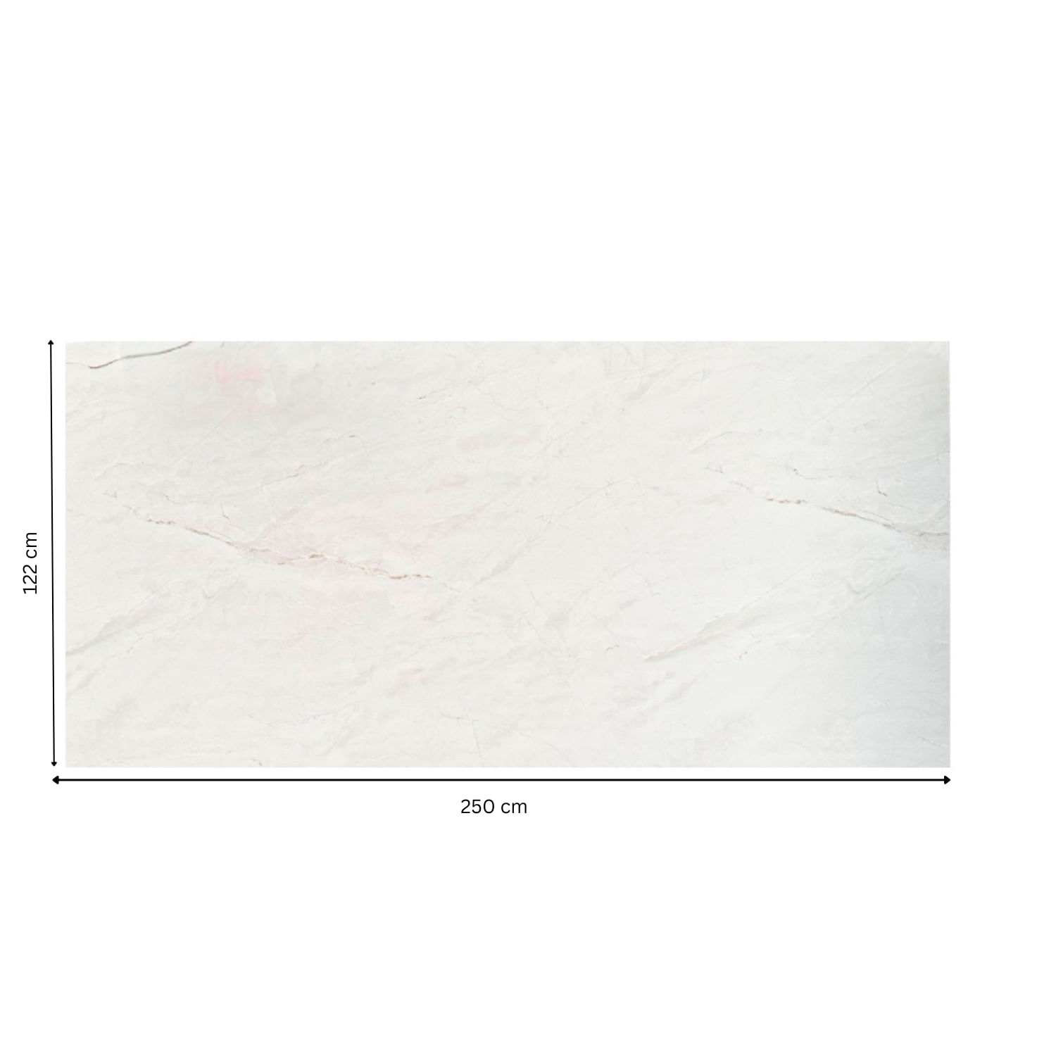 Panel de mármol SPC blanco ibiza 2.50 x 1.22 Cada uno - KASSEL - Kywi