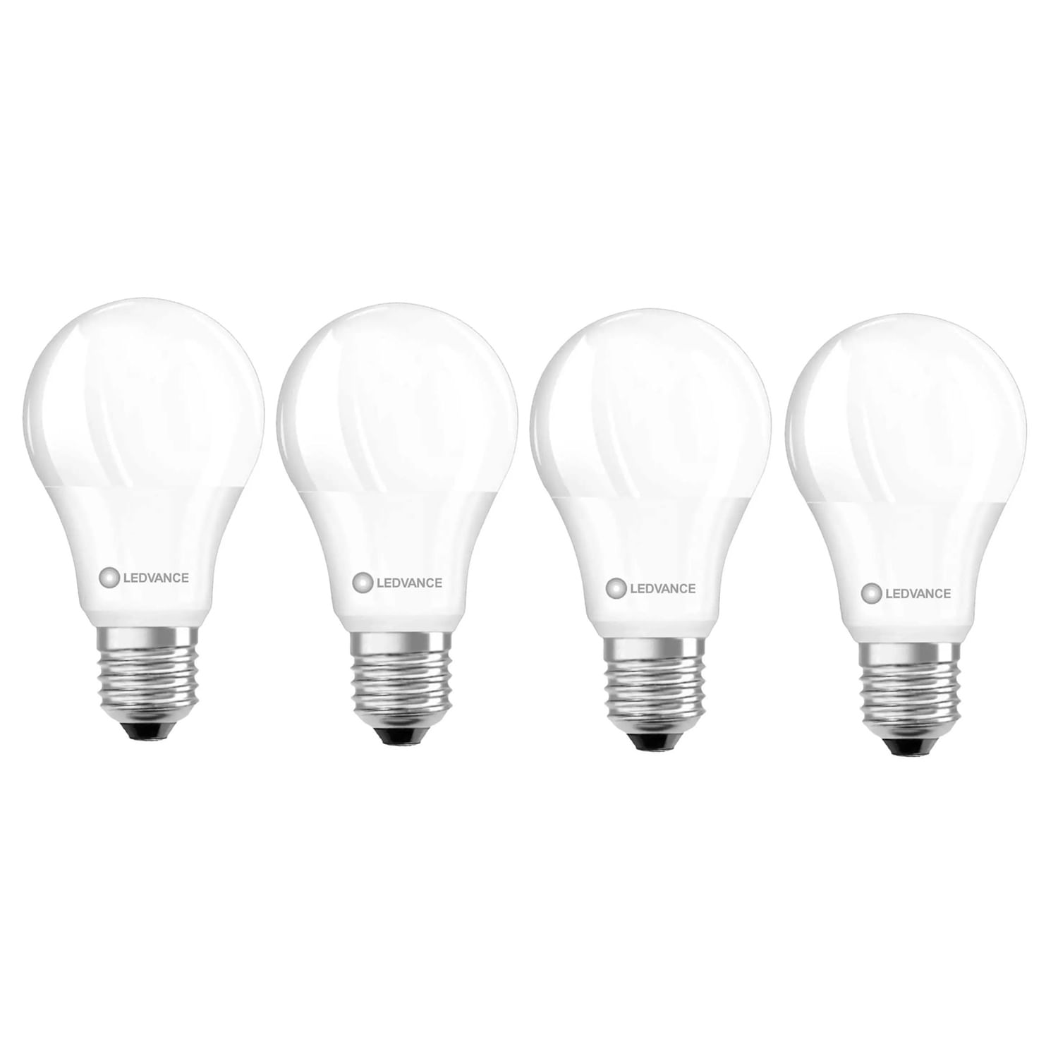 Pack de 4 focos LED con base E27 estándar de 15W de luz amarilla cálida ...