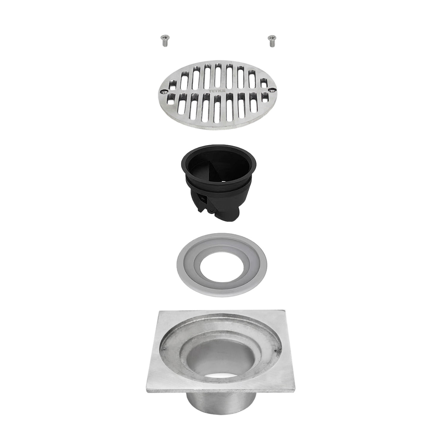 Rejilla de piso con diafragma para tuberia de 75mm. - YETKA - Kywi