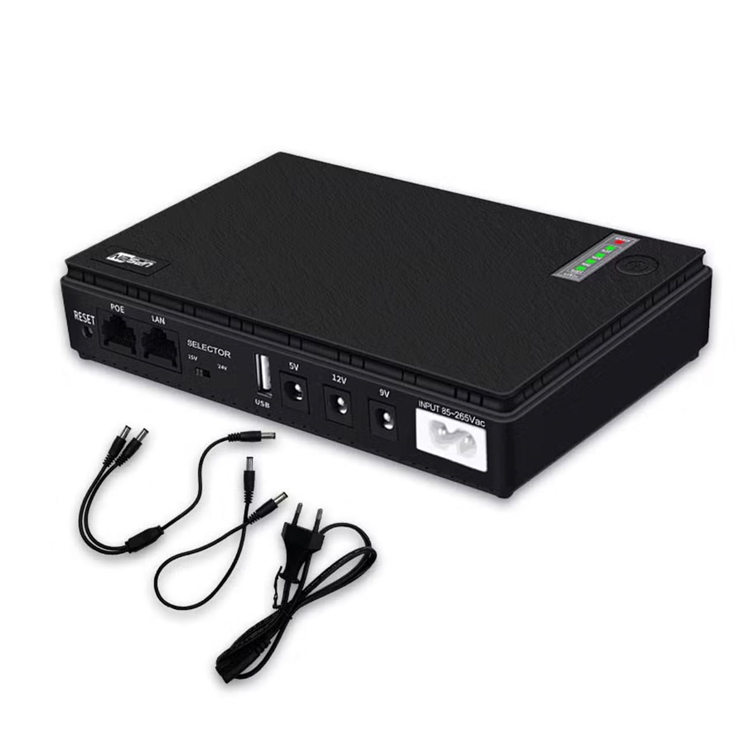 Mini UPS incorporada de 10400mAh - 18W + Puerto RJ45 para WiFi y ...