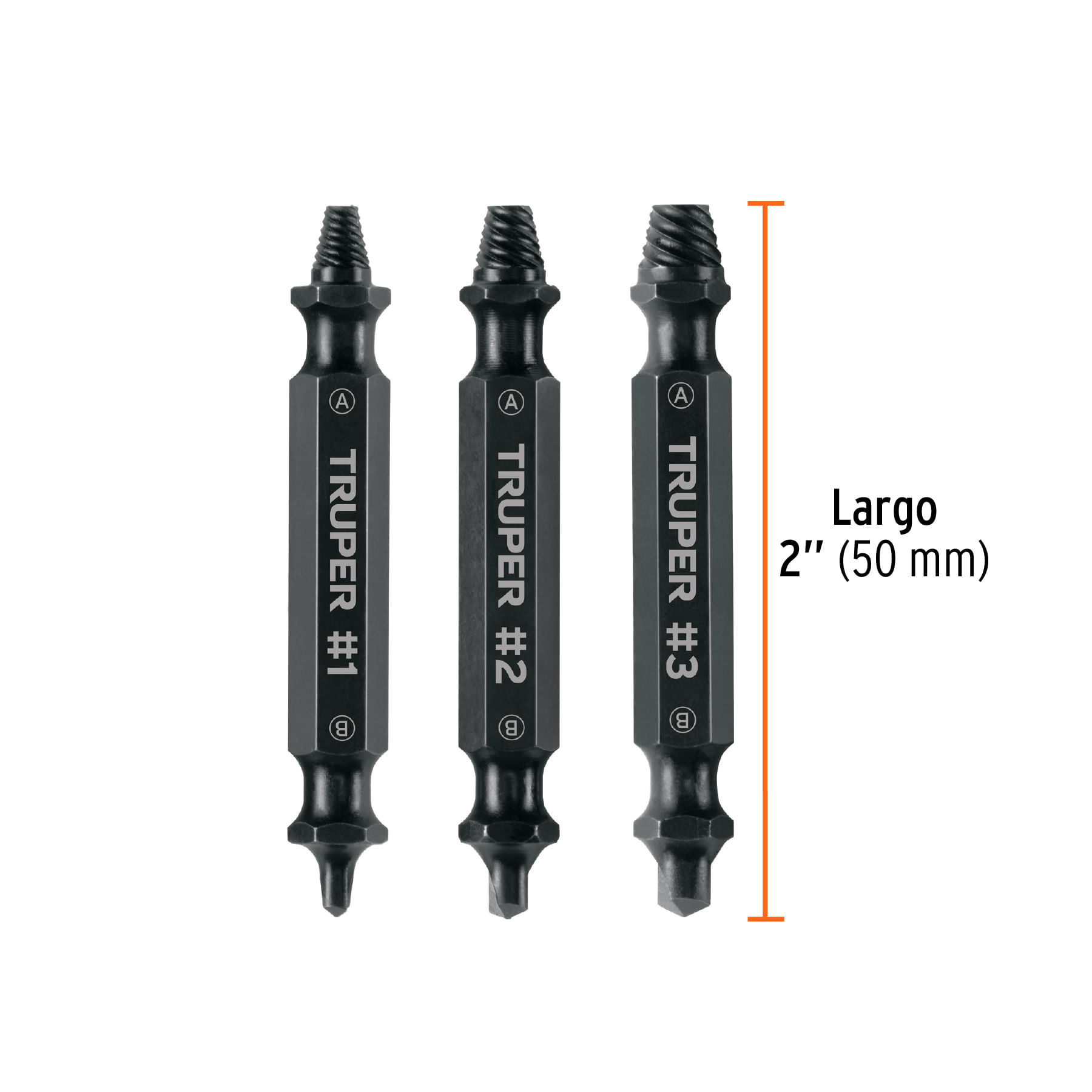 Extractores de tornillos y tuercas - TRUPER - Kywi