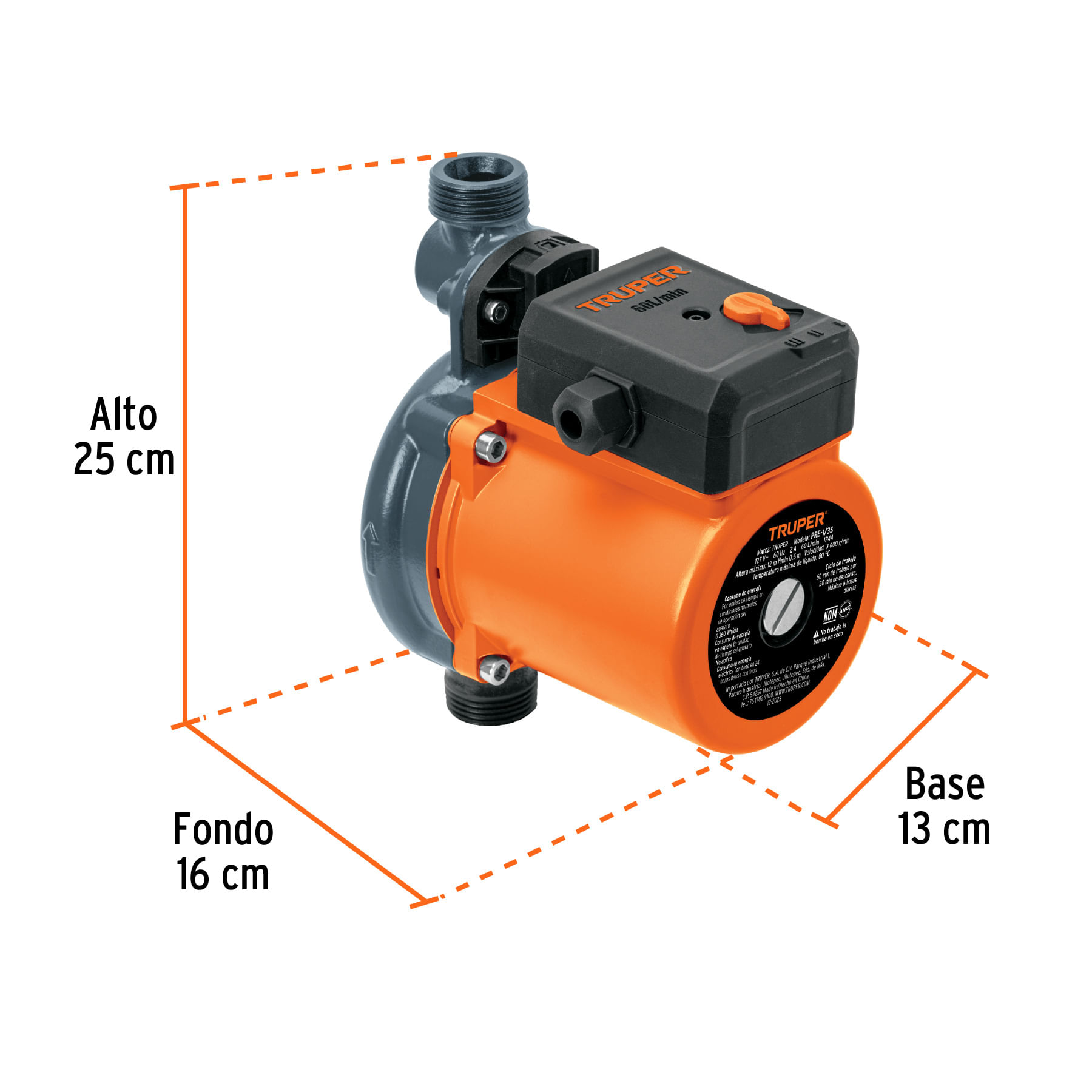 Presurizador con 1/3 HP - TRUPER - Kywi