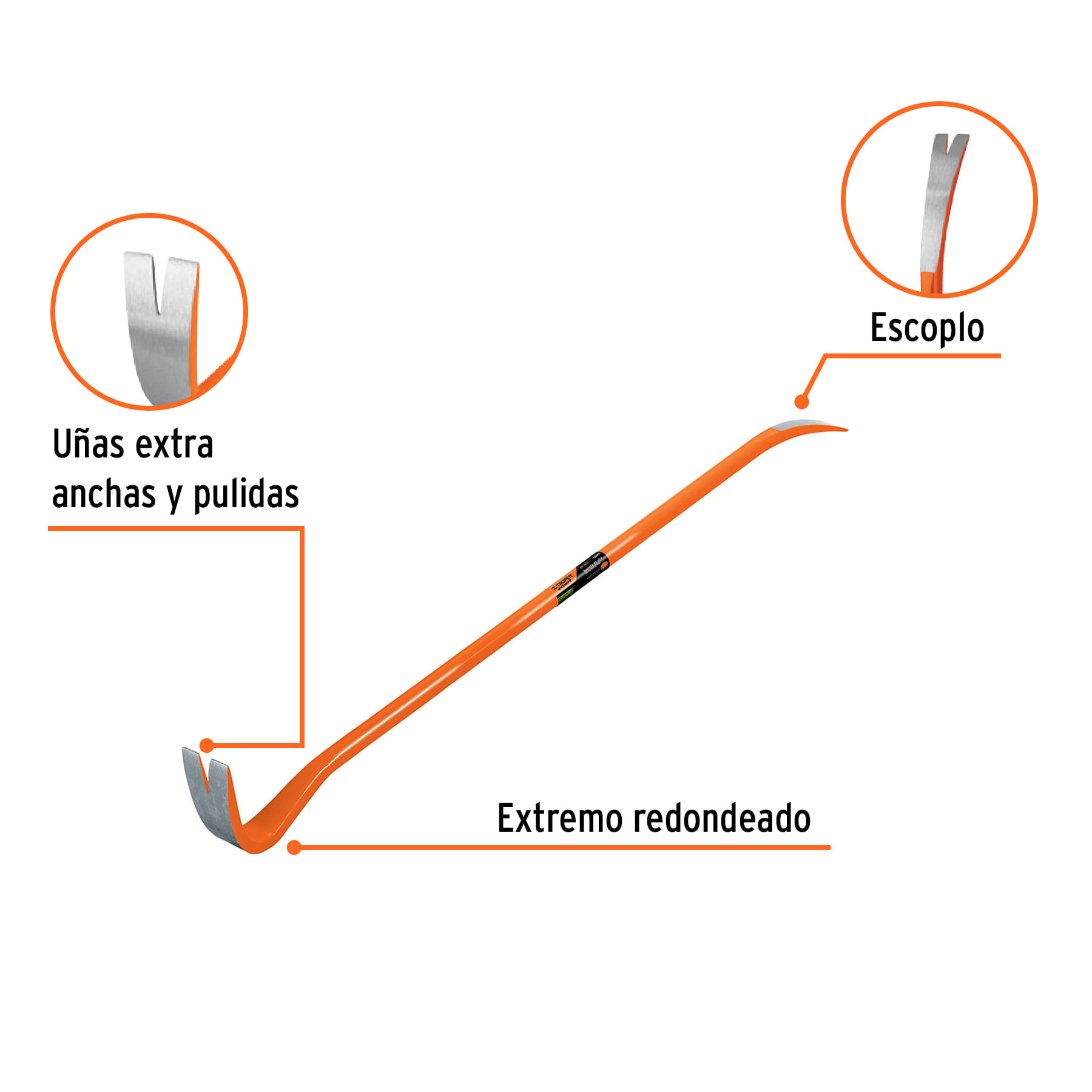 Barreta pata de cabra de 42" - TRUPER - Kywi