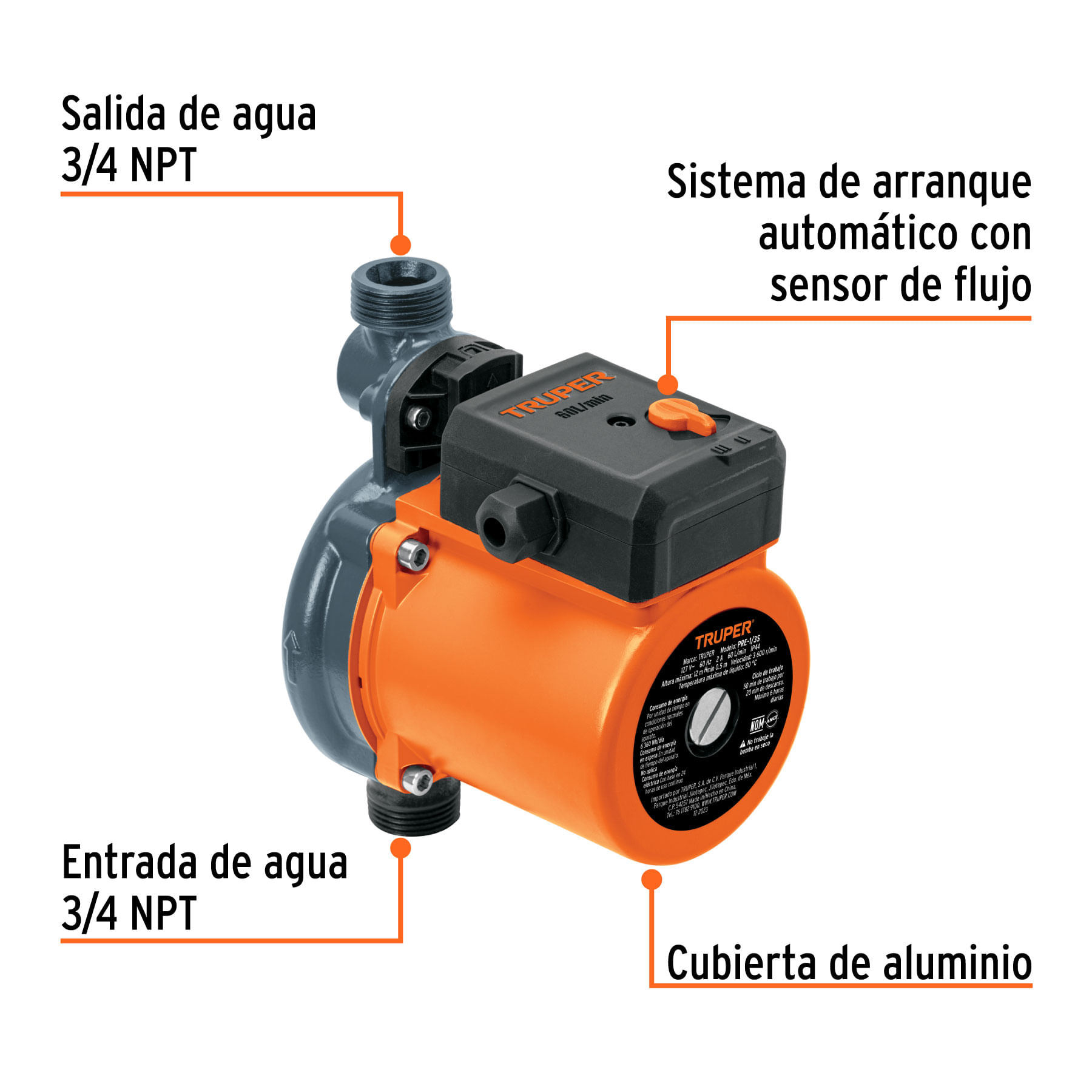 Presurizador con 1/3 HP - TRUPER - Kywi