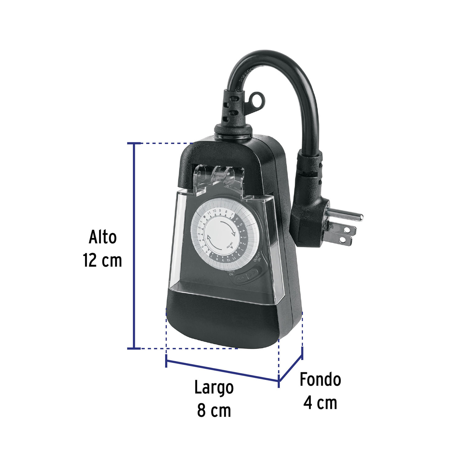 Timer exterior programable de 24H - VOLTECK - Kywi