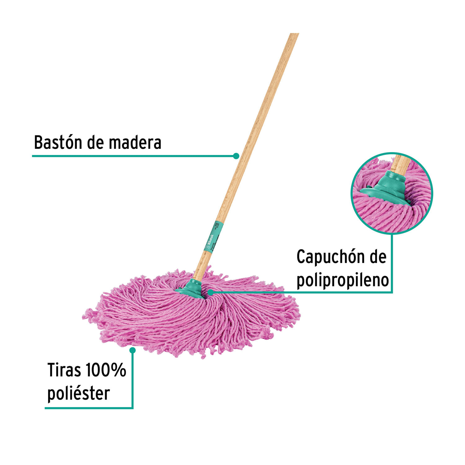 Trapeador de microfibra española - KLINTEK - Kywi