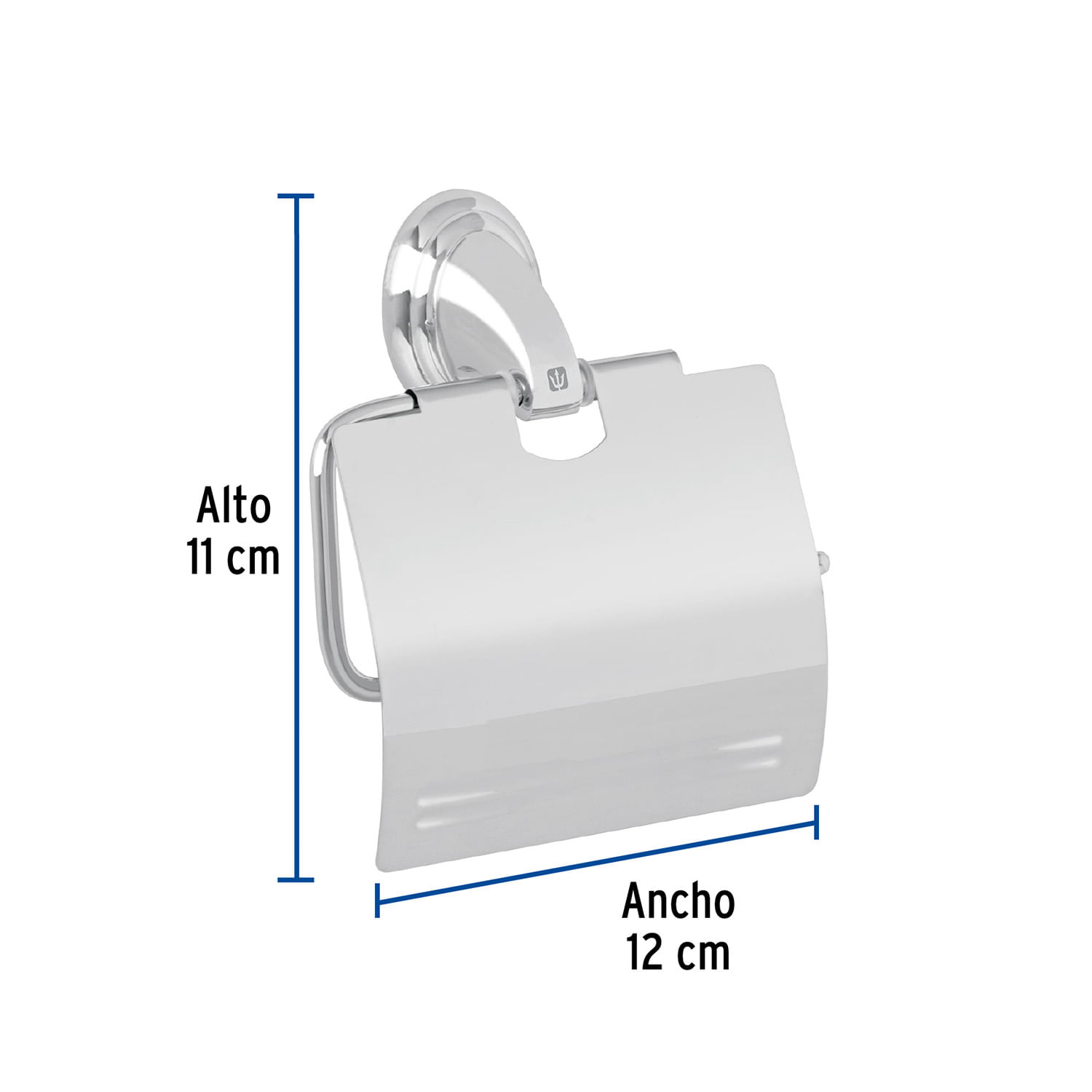 Porta rollo con acabado cromo - FOSET - Kywi