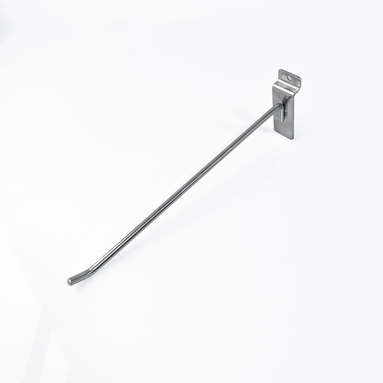 Gancho para exhibidor ranurado de 10" de acabado cromado anti desgaste ...