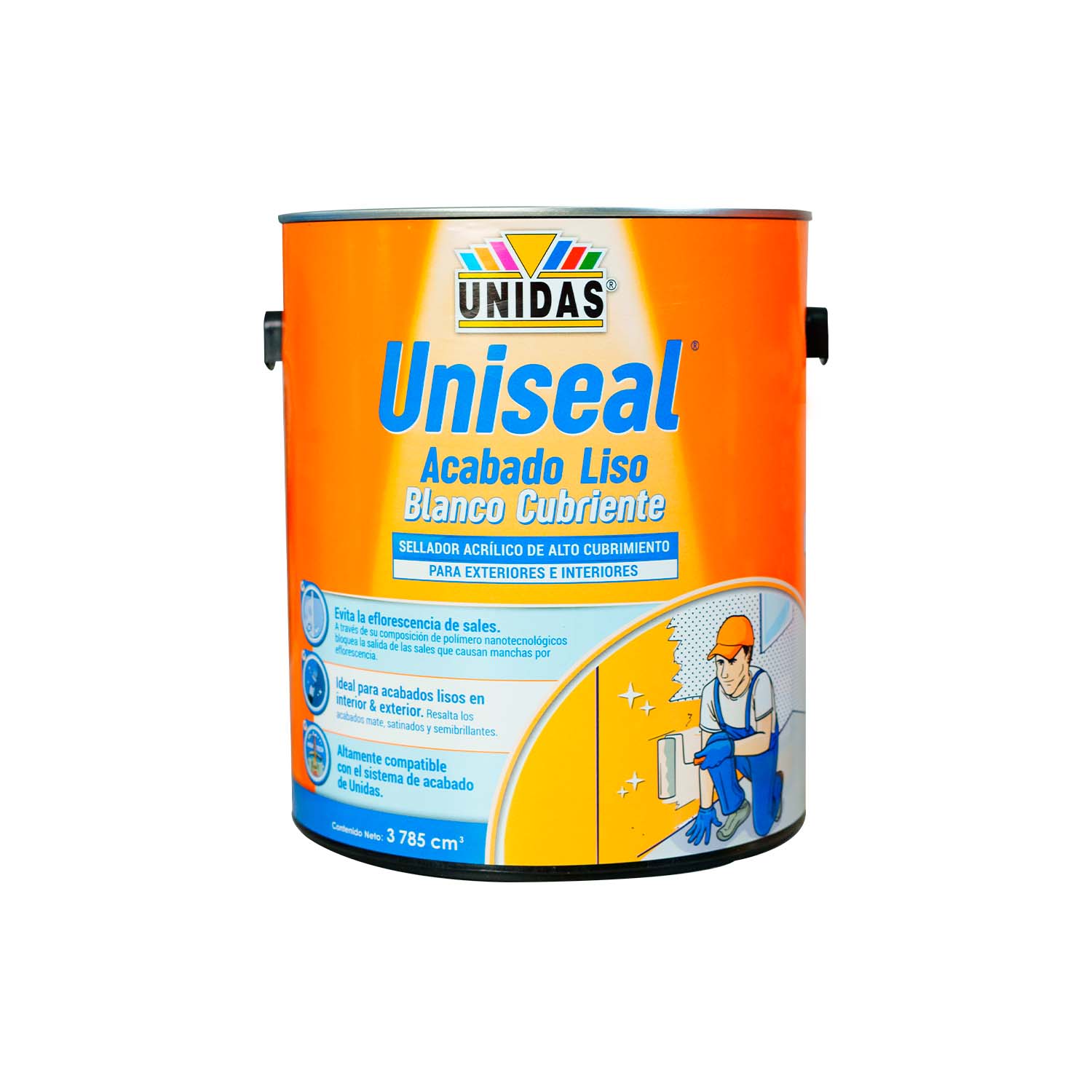 Sellador UNISEAL acrílico con acabado liso para exteriores e interiores ...