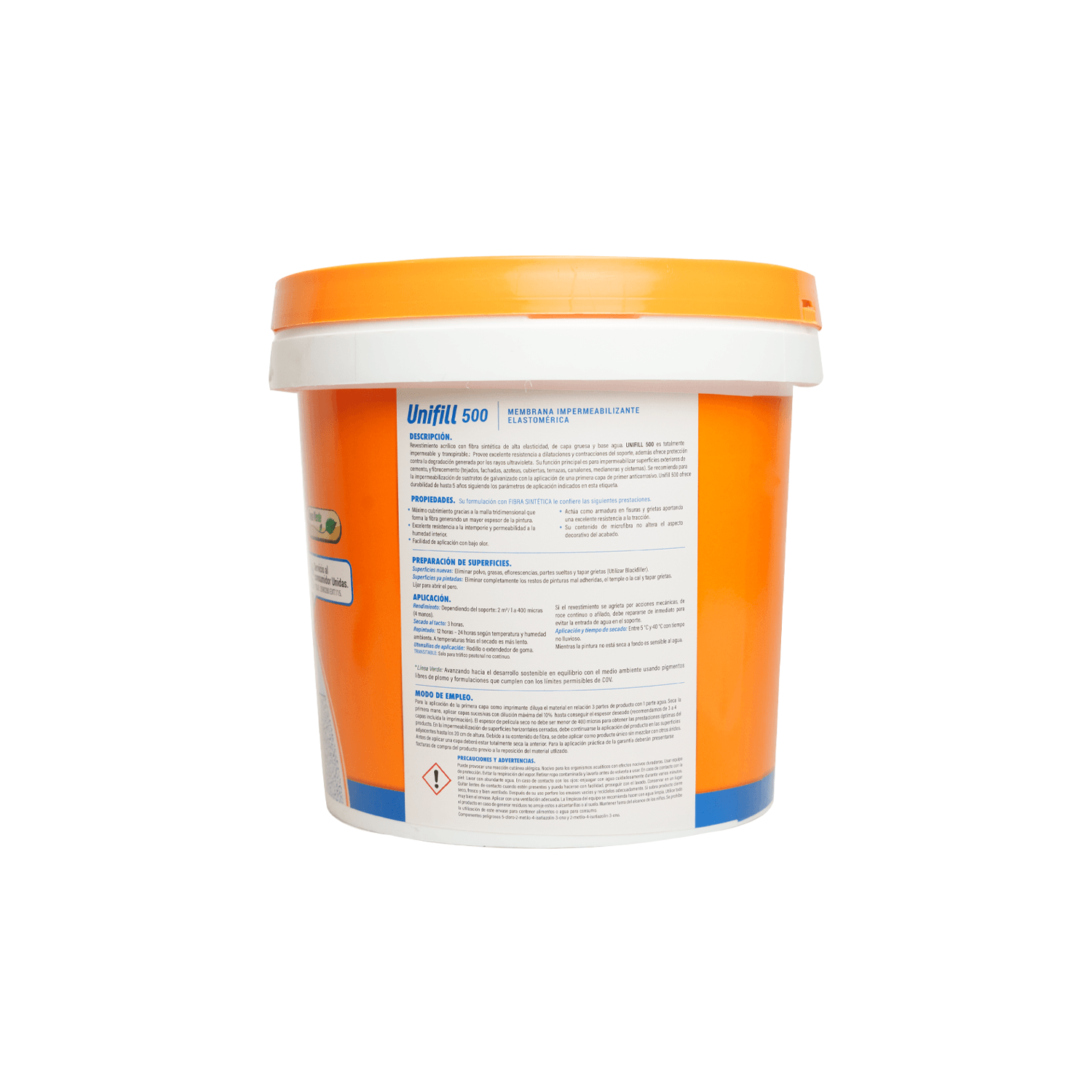 Impermeabilizante UNIFILL BASE 500 sintética 1gl. - PINTURAS UNIDAS