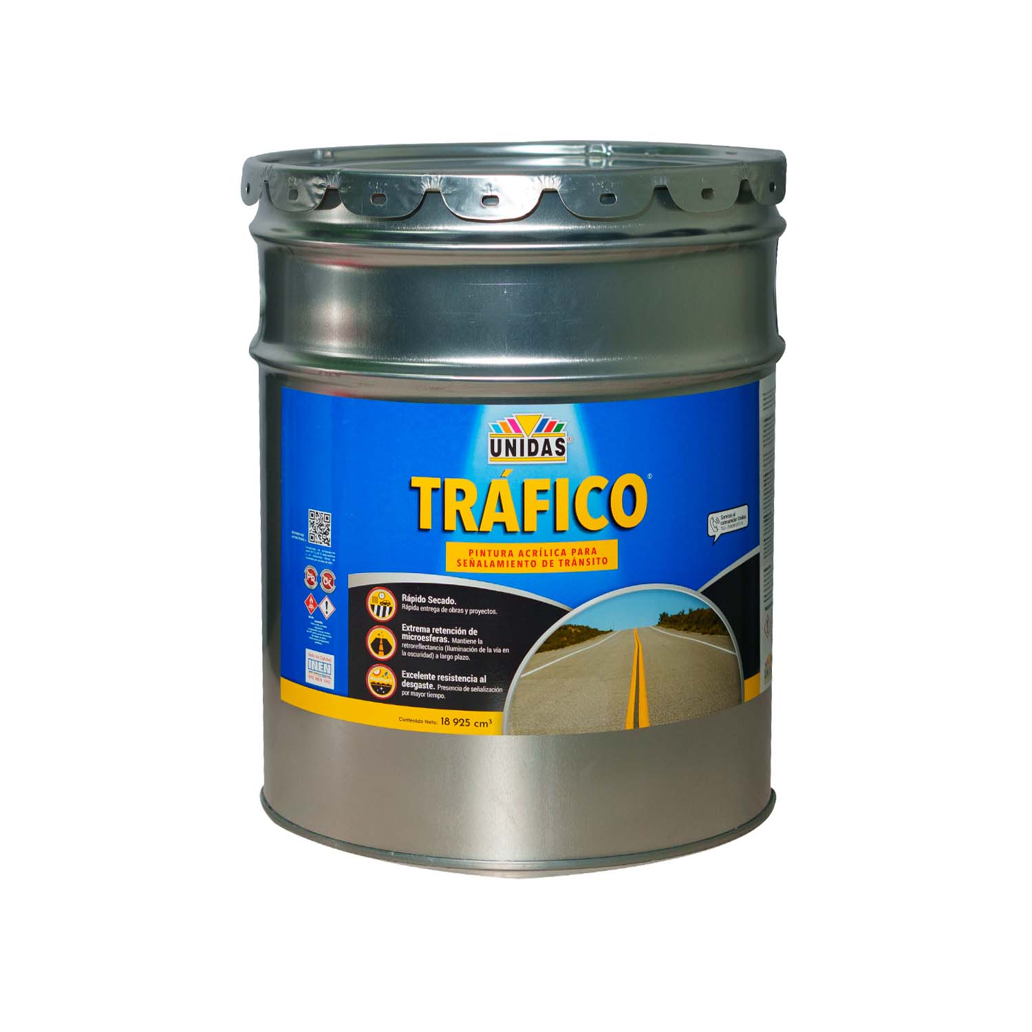 Pintura de Tráfico alquídica estirenada base solvente Amarillo CANECA ...