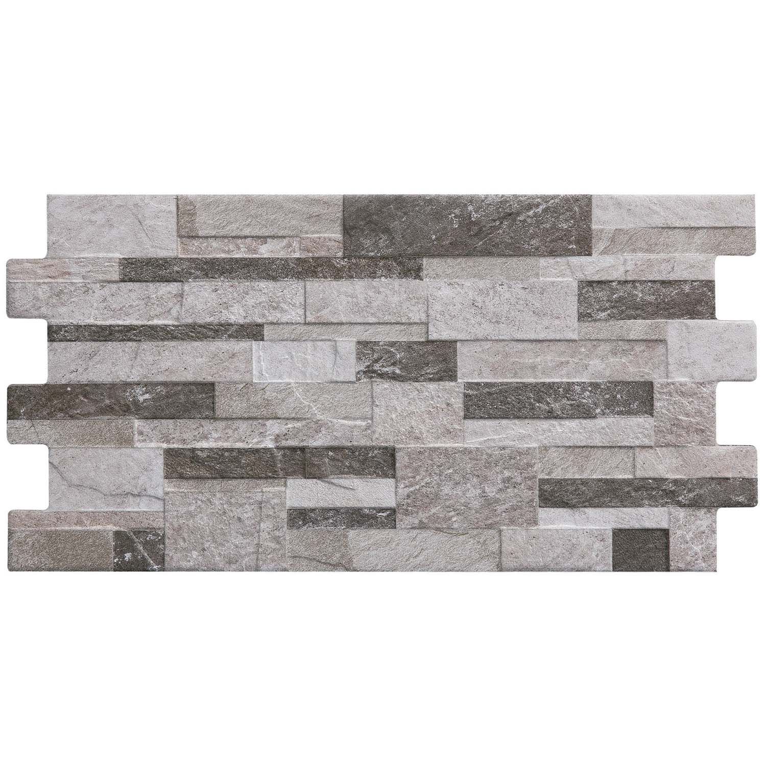 Cerámica Laja Grafito tipo piedra mate con relieve gris 30X60 no ...