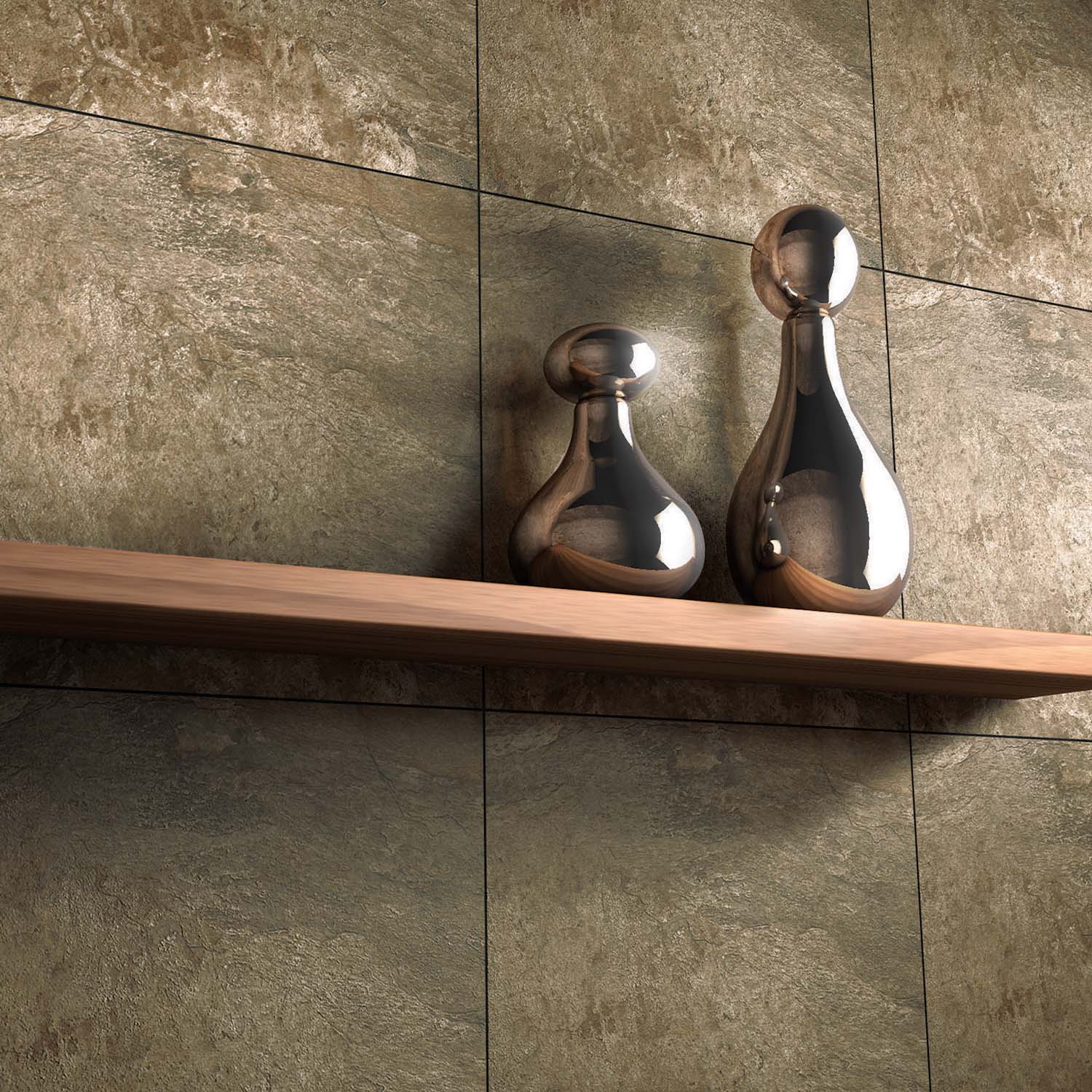 Cerámica Brena Grigio marmoleada semi brillo lisa sin textura gris ...