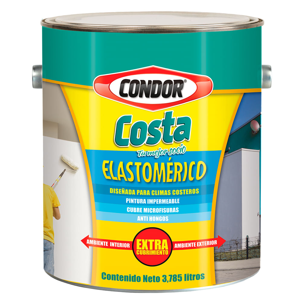 Pintura Acrílica Condor Costa Elastomérica Base UI 1 gl. - CONDOR