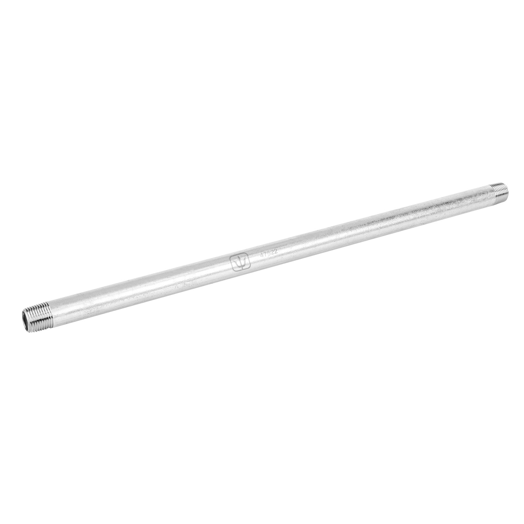 Neplo de acero galvanizado de 1/2 pulgada x 19 pulgadas de largo ...