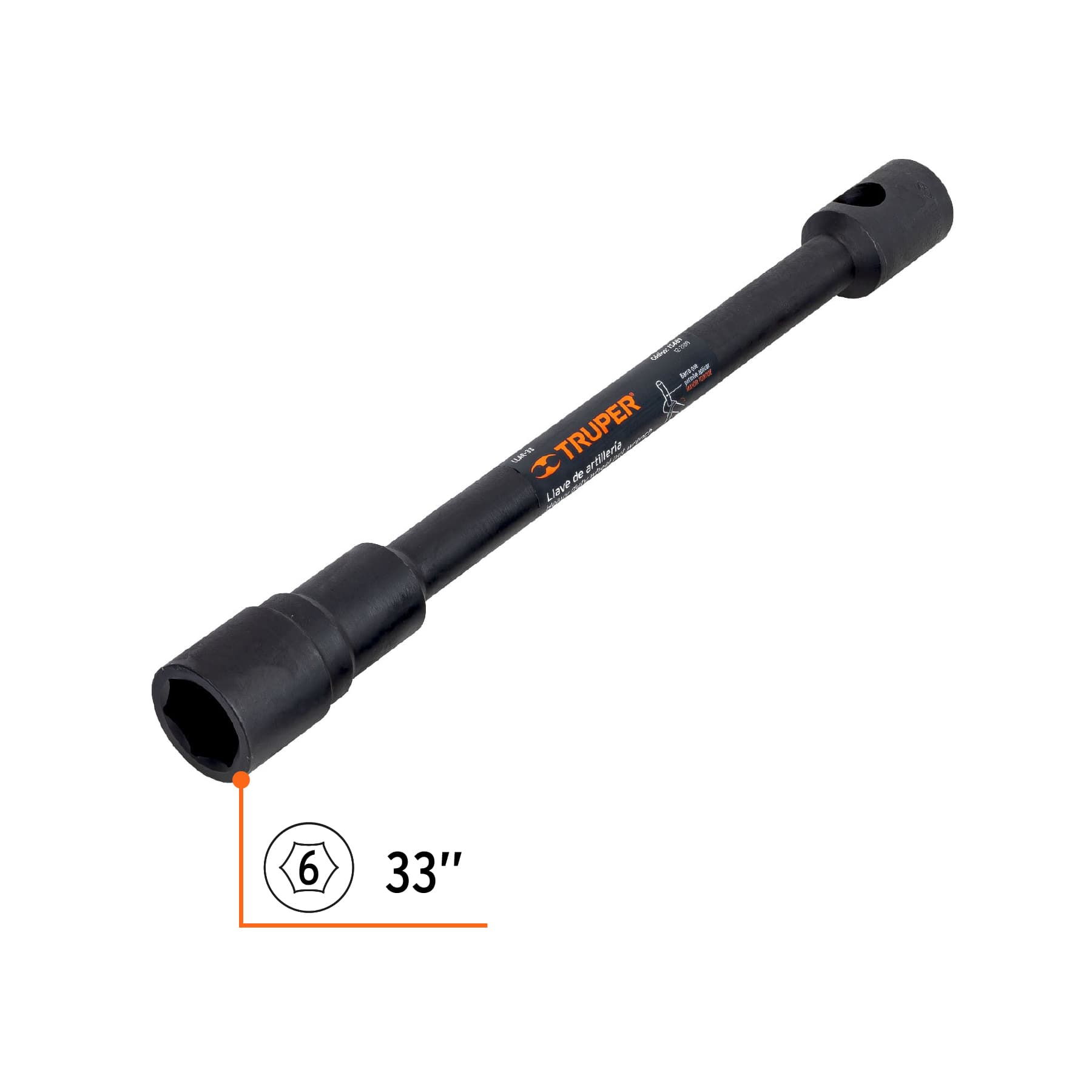 Llave de ruedas de 33mm x 3/4" para camión. - TRUPER - Kywi