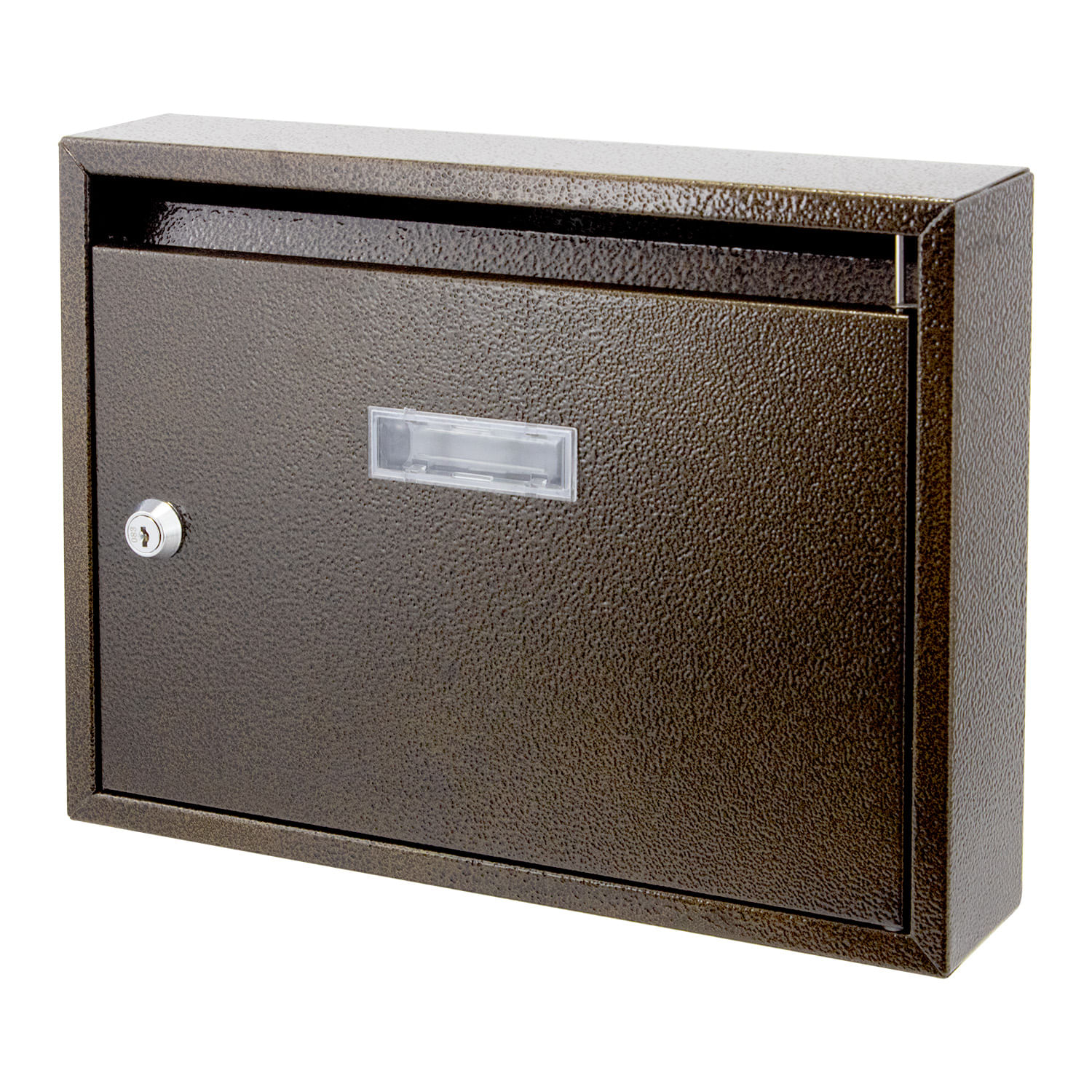 Buzón metálico color bronce antiguo de 32 x 24 cm. - K HOME