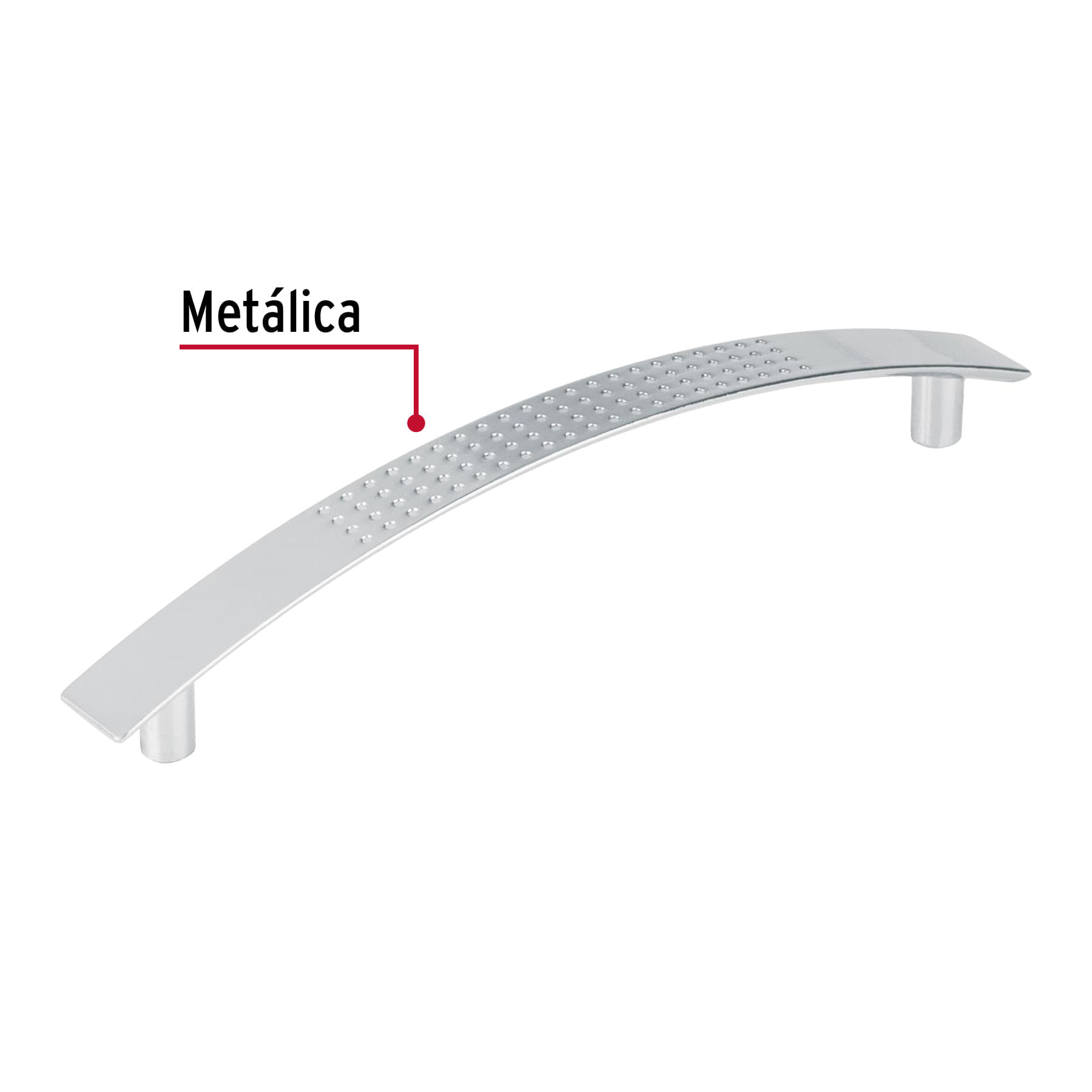 Tiradera satinada de 128mm tipo "Contempo" - HERMEX - Kywi