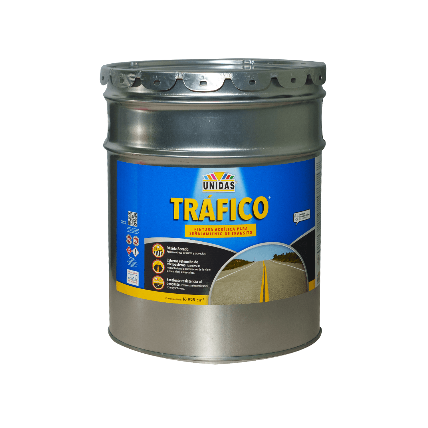Pintura de Tráfico alquídica estirenada base solvente Blanco CANECA ...