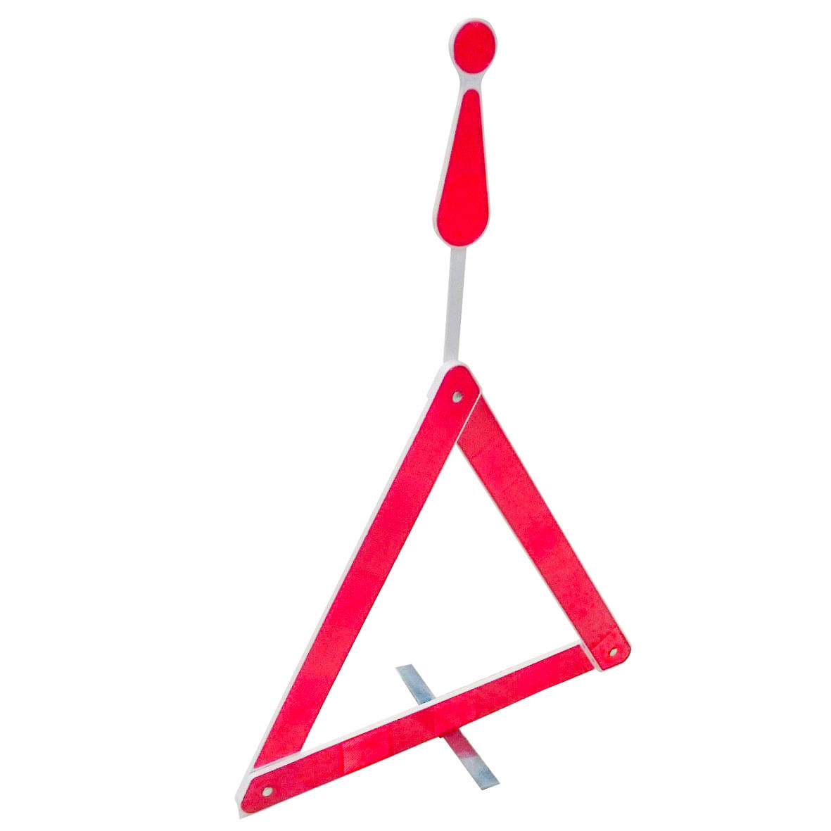 Triángulo de seguridad reflectivo rojo de 39 x 39 cm plástico ...