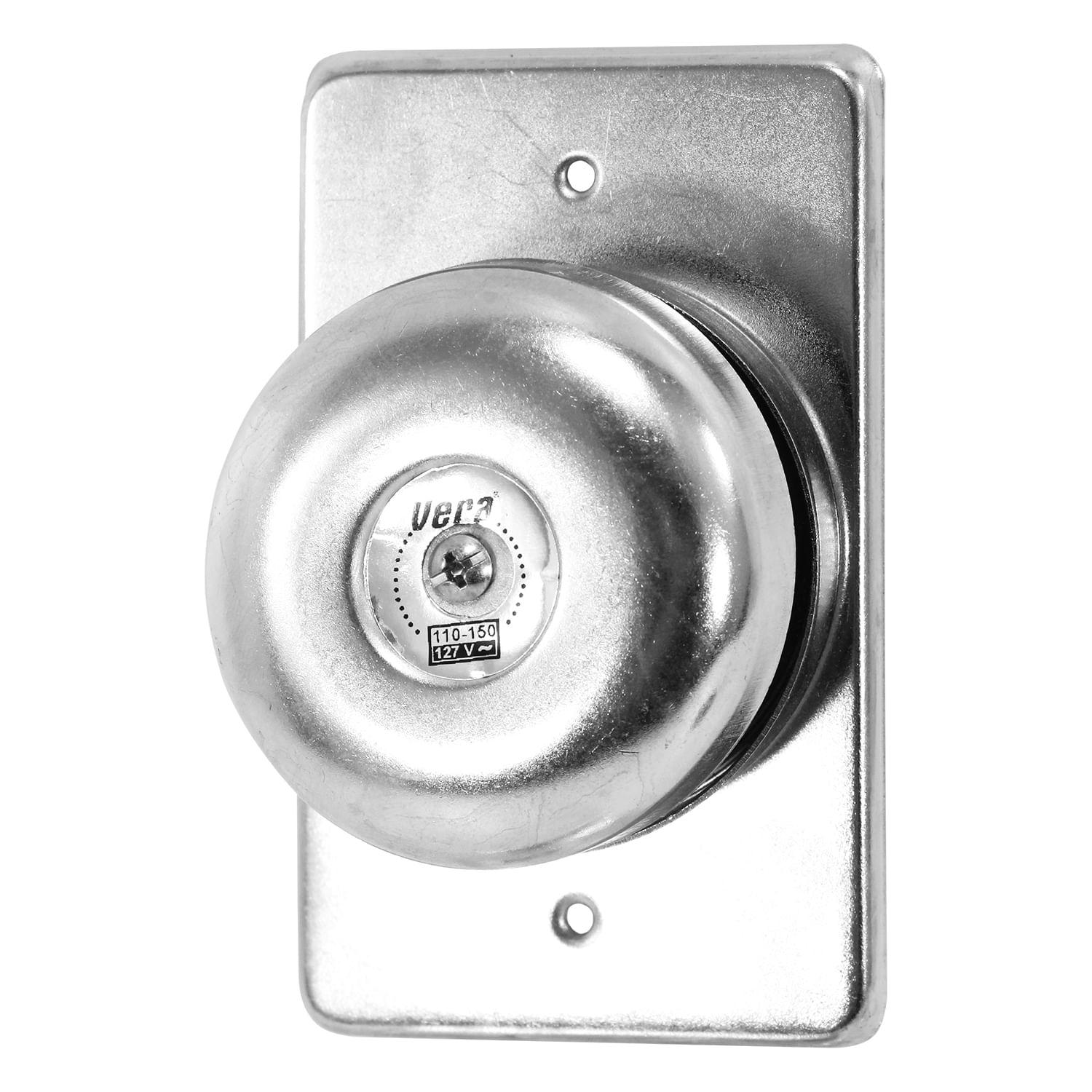 Timbre metálico con placa en acabado niquelado. - VERA - Kywi