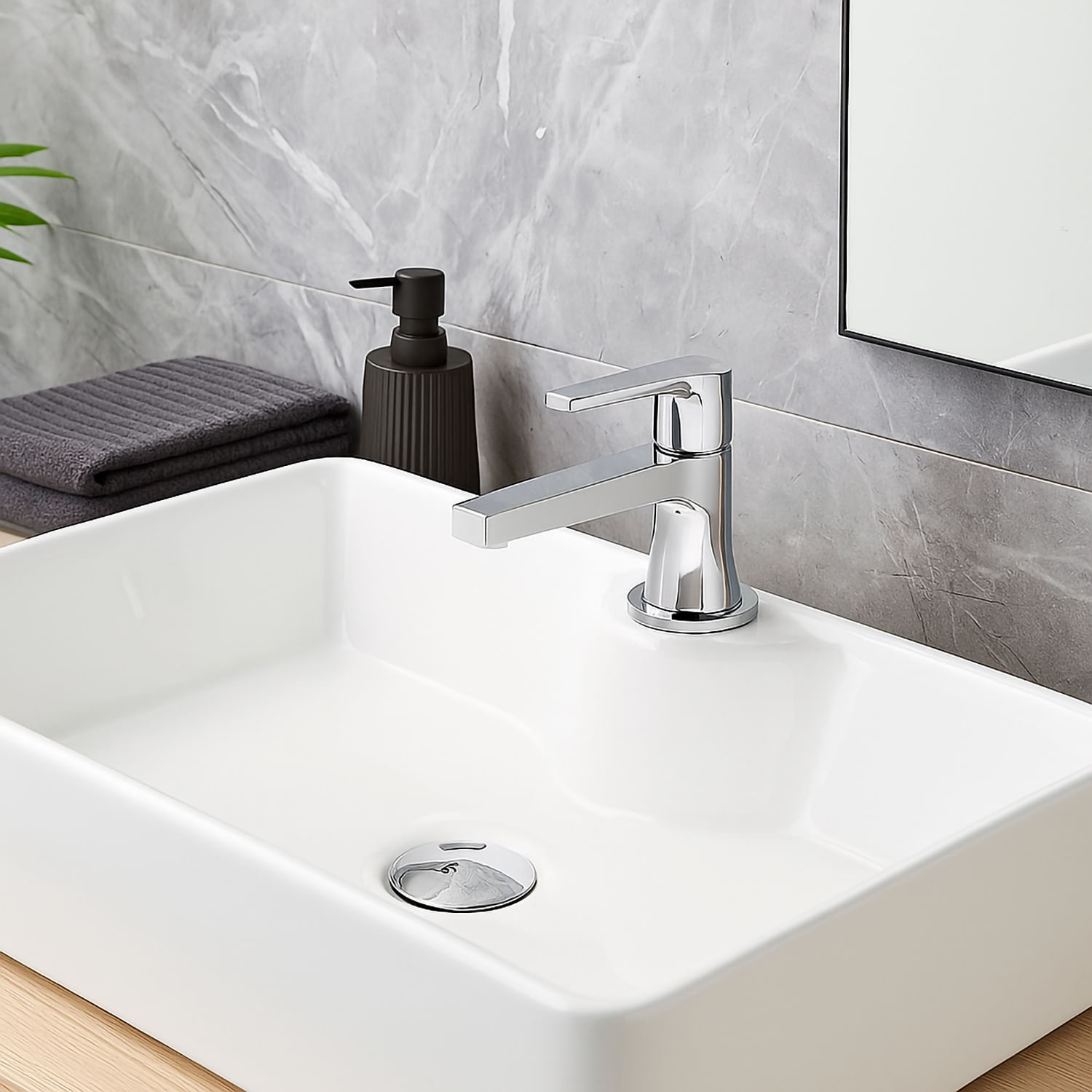 Llave de lavabo bajo LAINZ de latón cromado. - PFISTER - Kywi