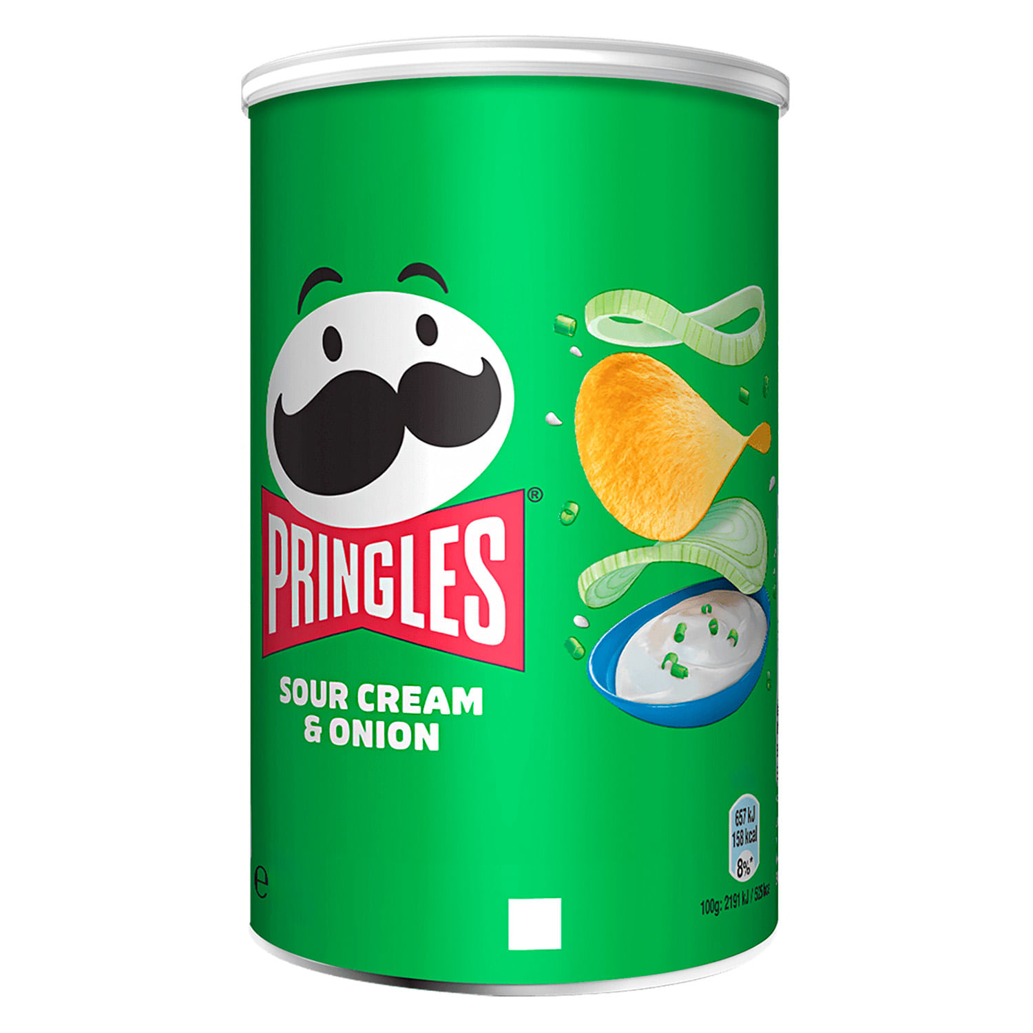 Papas PRINGLES crujientes de sabor a Crema y Cebolla 71 gr. - PRINGLES