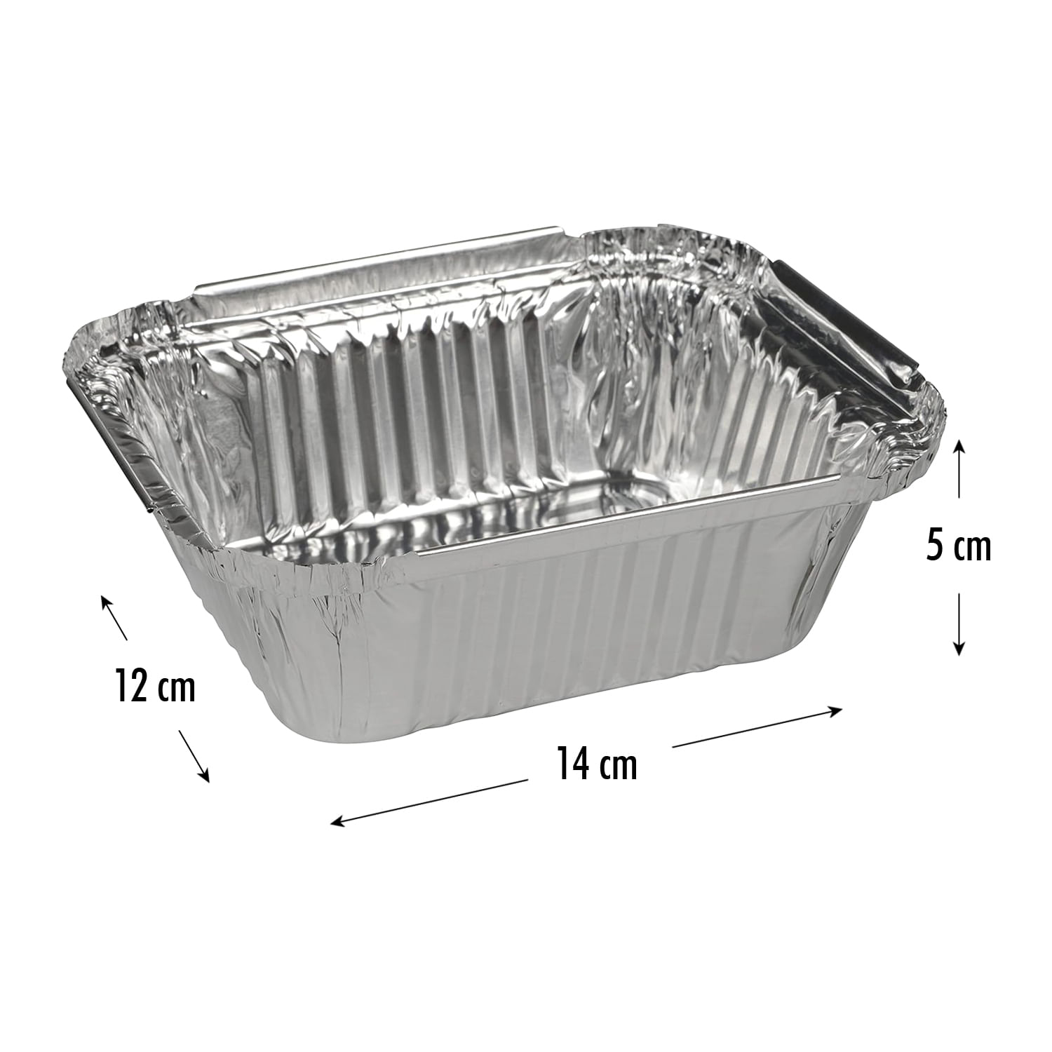 Molde rectangular de aluminio para horno en set de 10 unidades. - BISTRÓ - Kywi