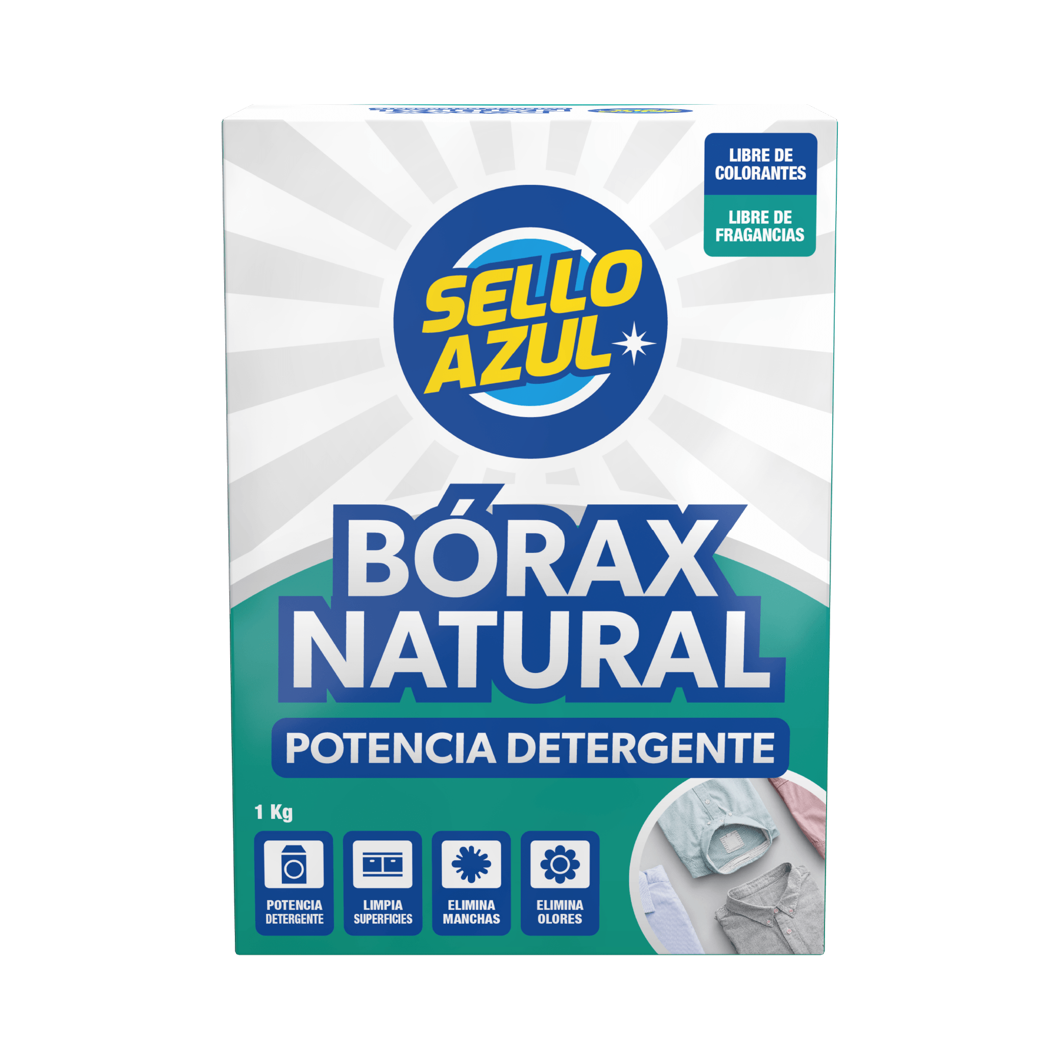 Borax natural multiusos con potenciador de detergente que elimina ...