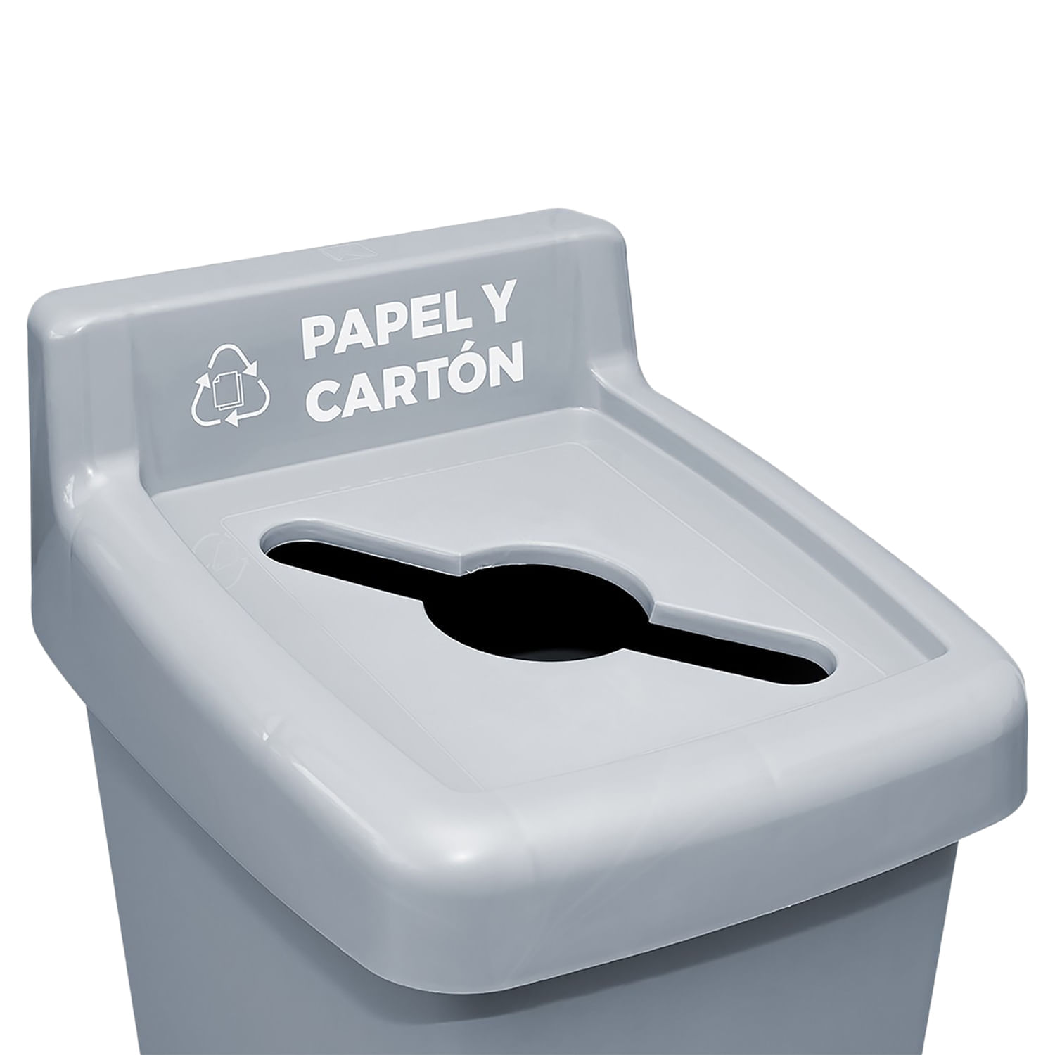 Tacho plástico de 50 lt para reciclaje de papel y cartón. - CASA PICA ...
