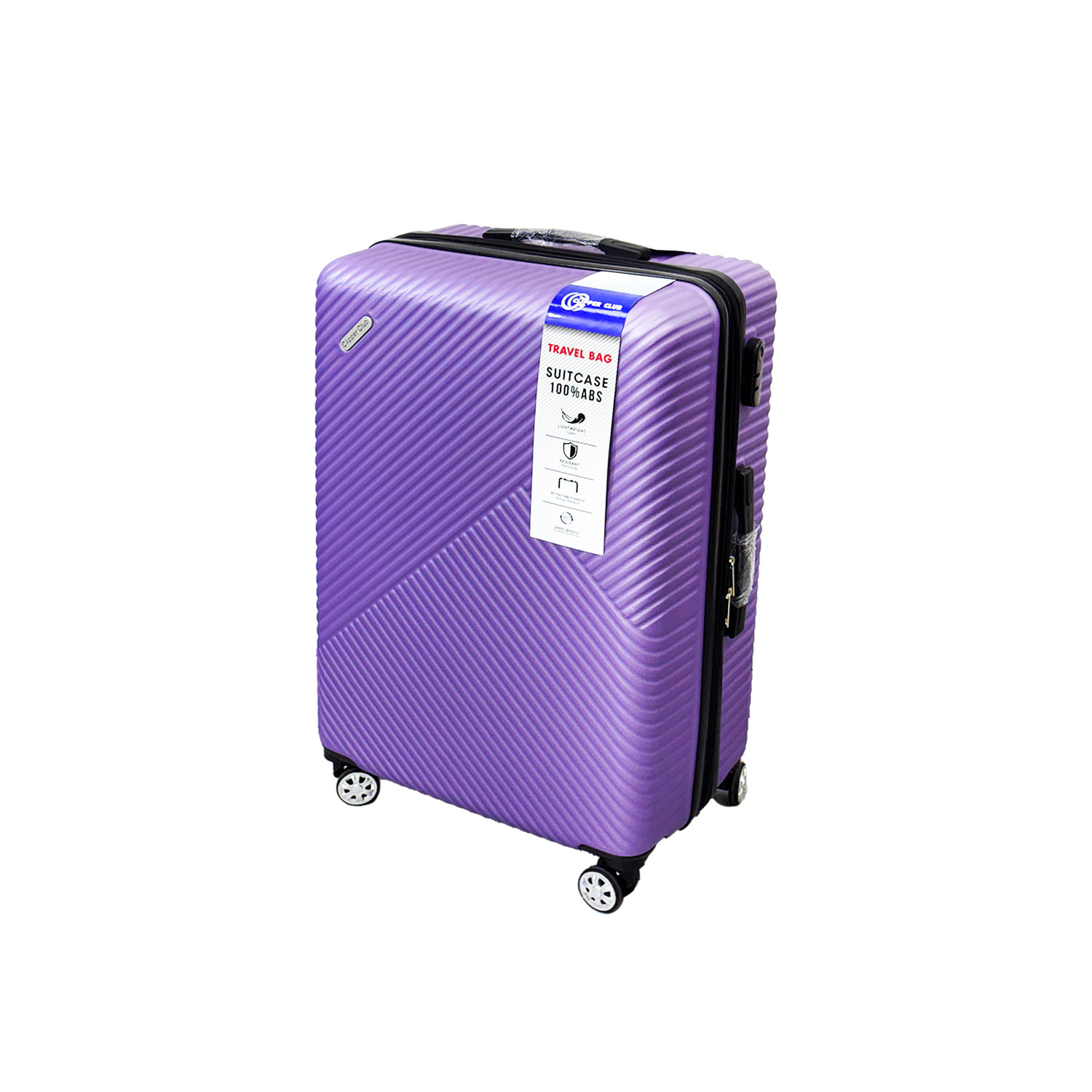 Maleta de viaje en color morado de 24". - CLIPPED CLUB - Kywi