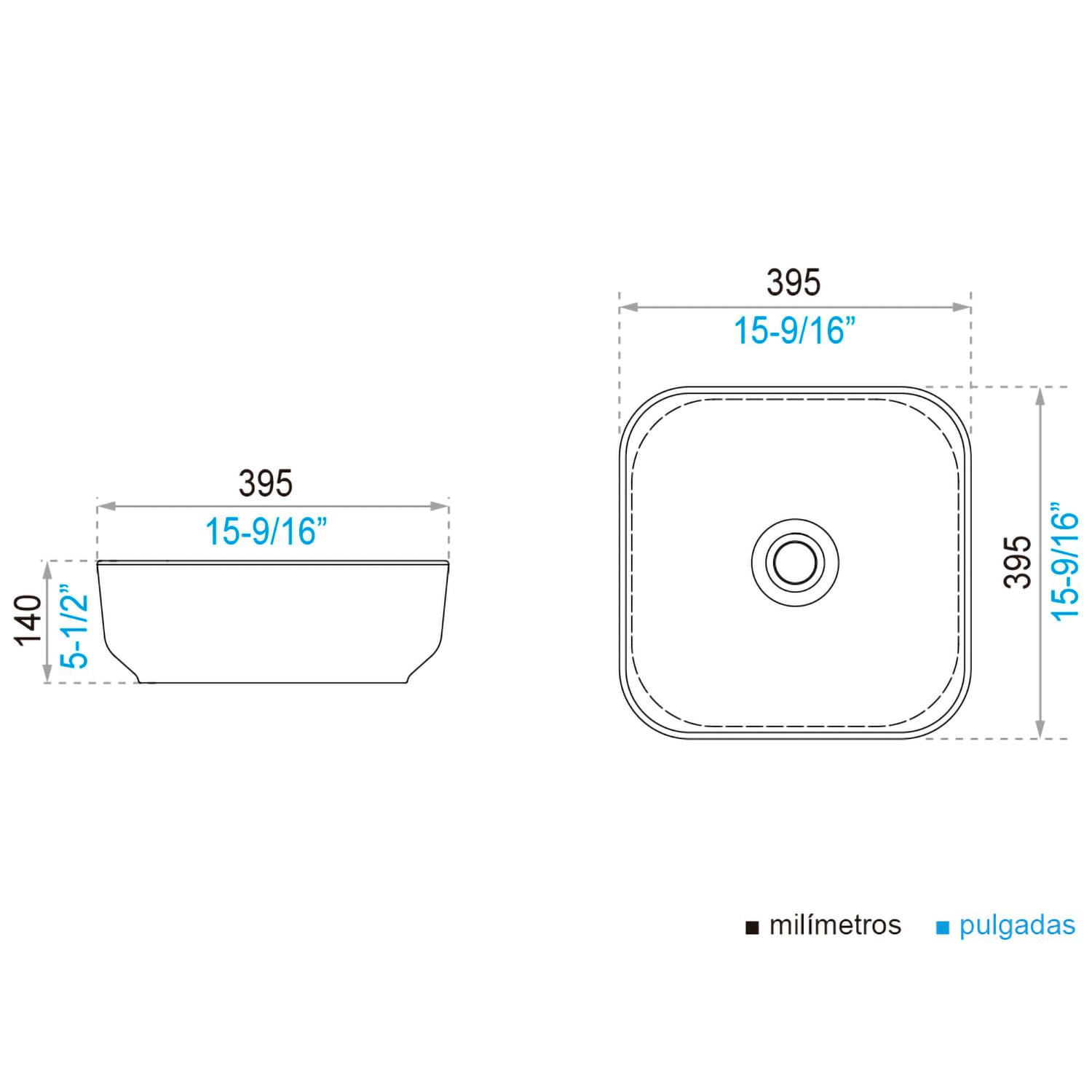 Lavamanos Vernet blanco, no incluye grifería. - FV - Kywi