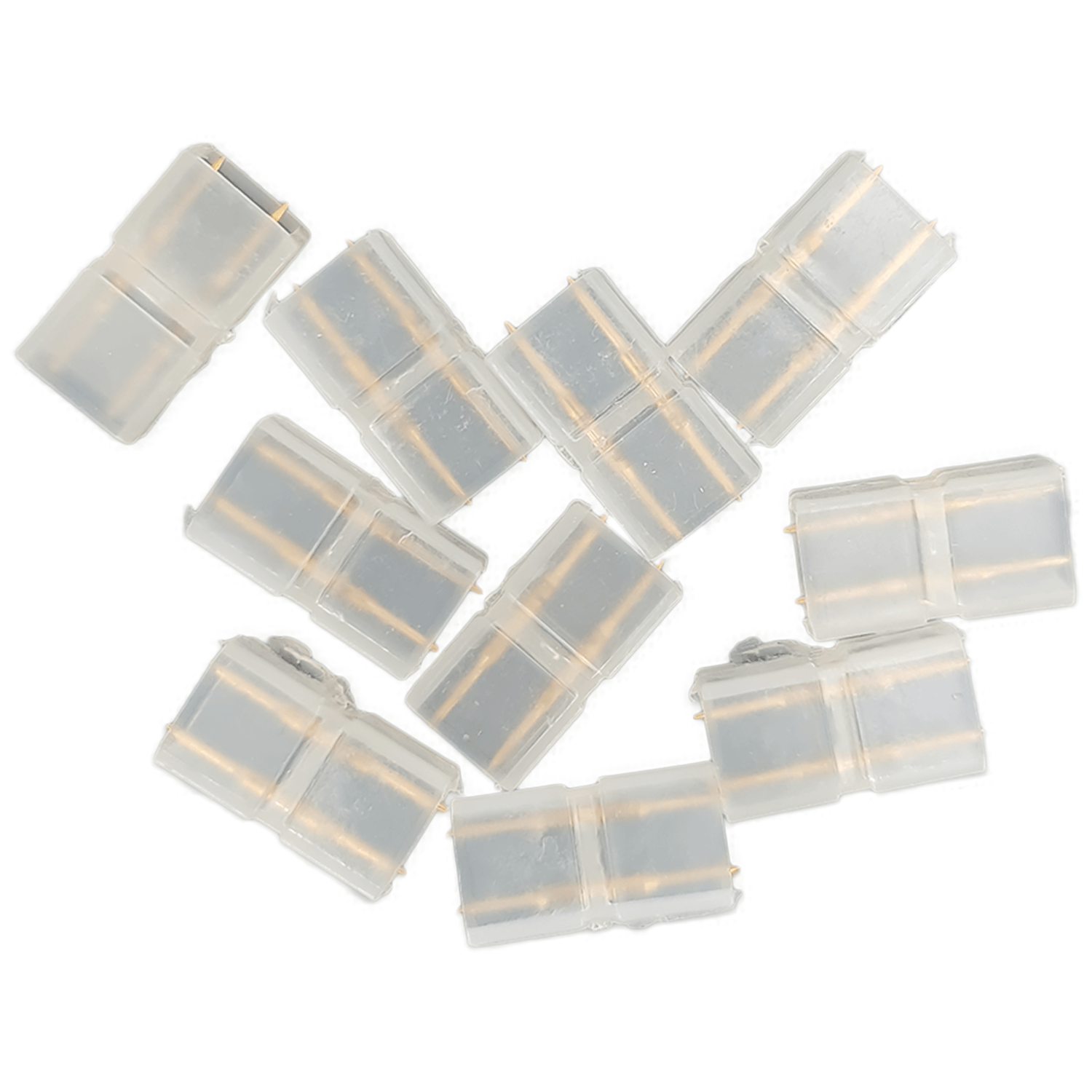 Unión para Manguera Plana LED Simple de PVC con pines de cobre; Pack x ...