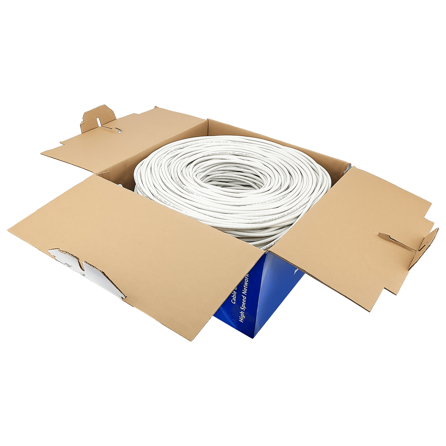 Cable de Red UTP CAT6E con 4 pares trenzados, cobre sólido 23 AWG ...