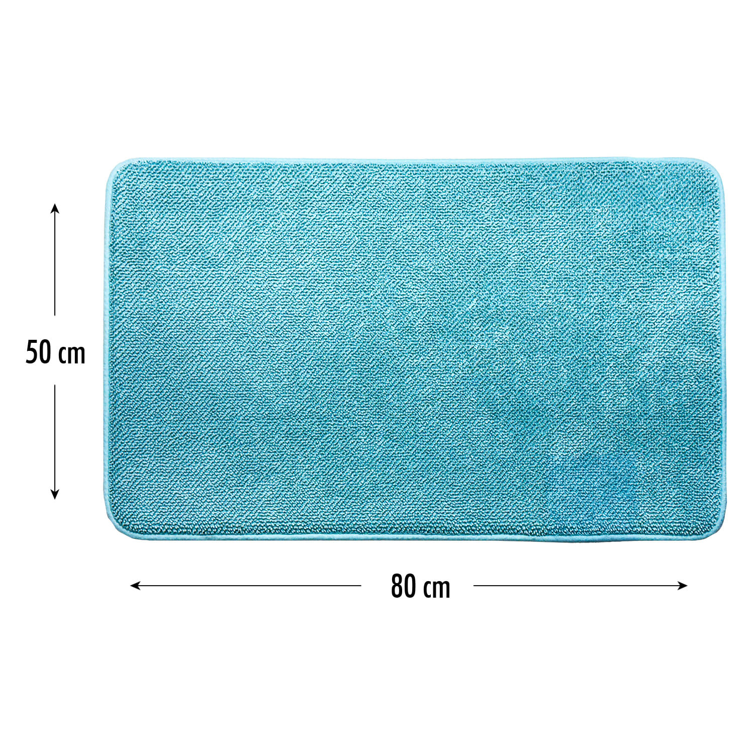 Tapete "Micro memory" de 50 x 80 en color turquesa. - SOHO CARPETS - Kywi