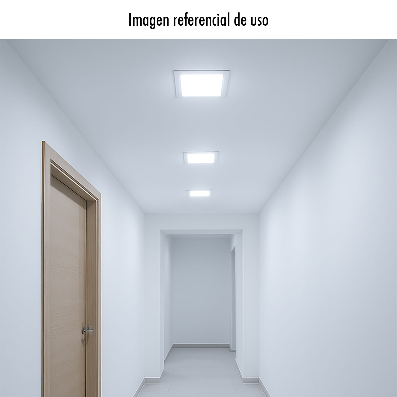 Panel LED cuadrado sobrepuesto con 18 W de potencia y 6500 K ...